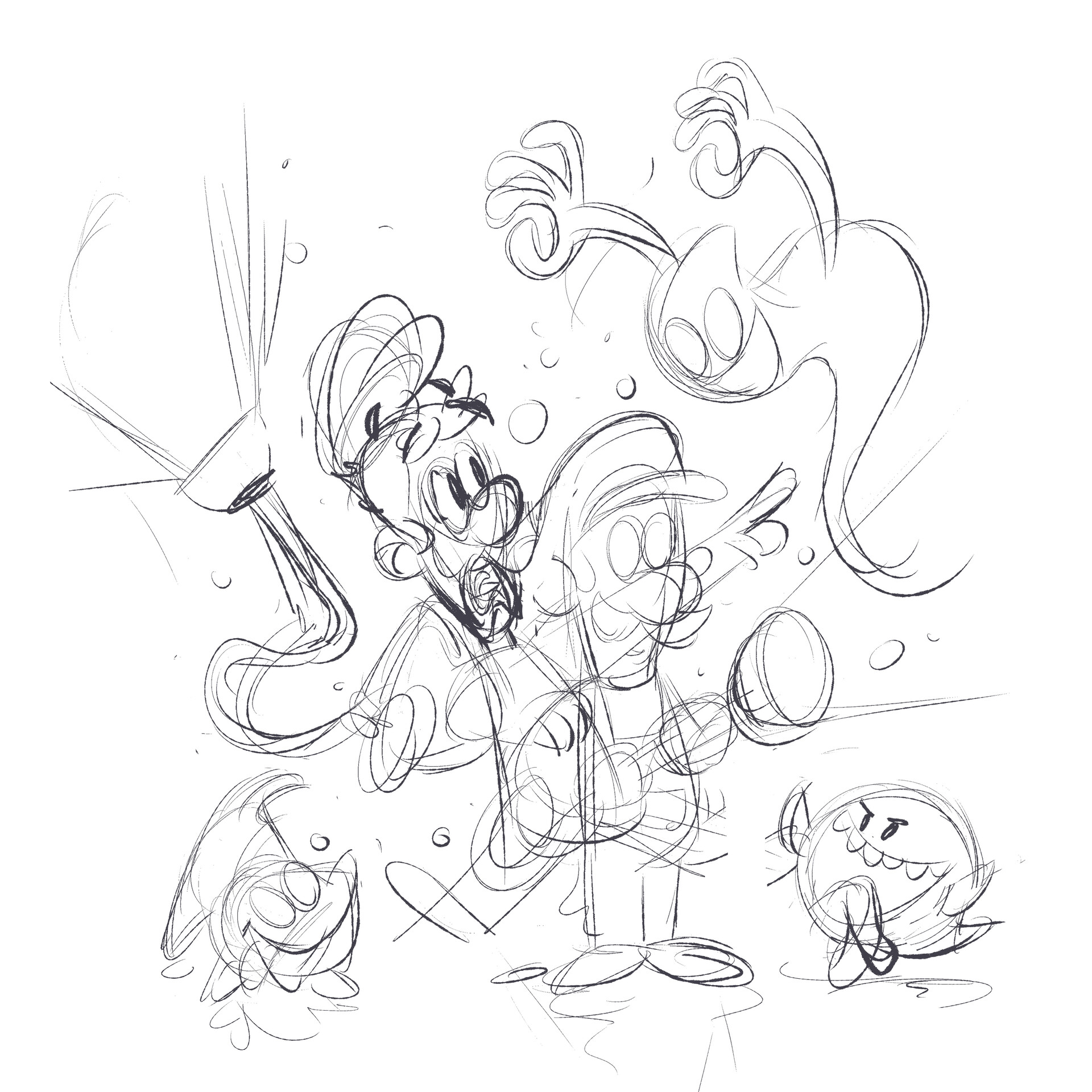 luigi's mansion 3 gooigi coloring pages