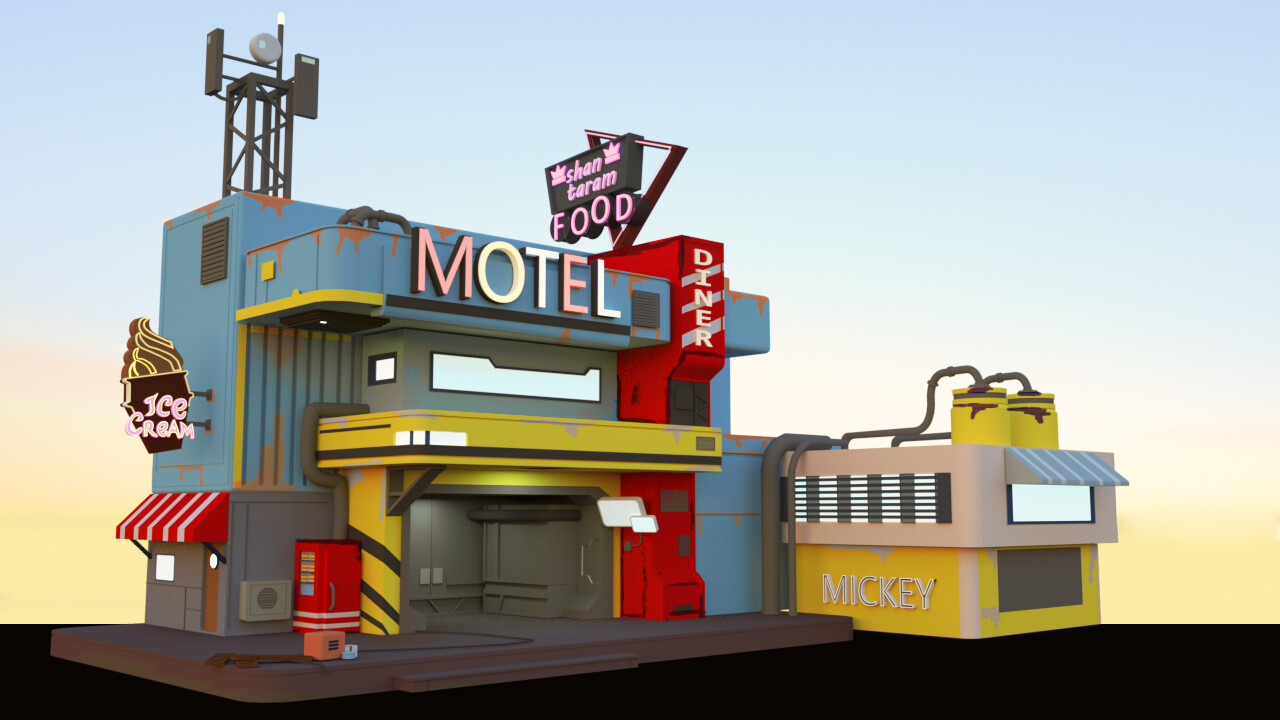 ArtStation - Motel 3D