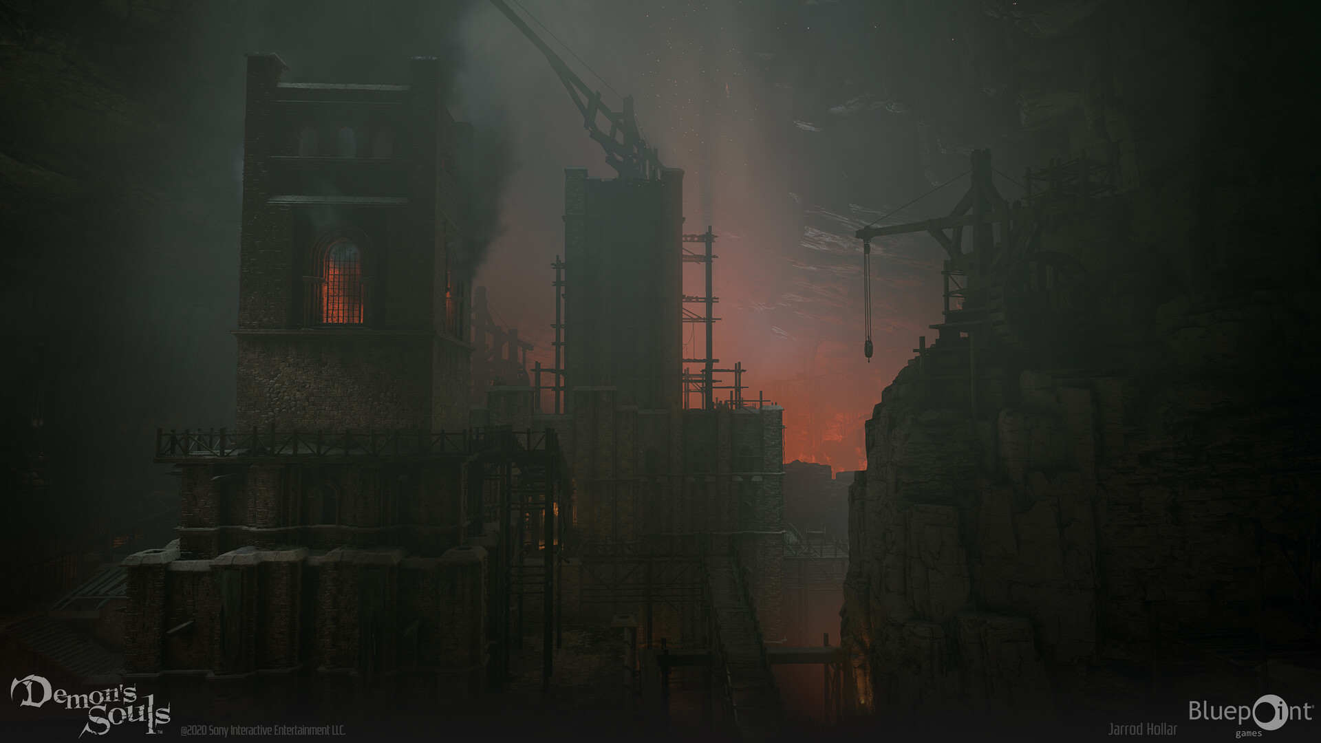 Jarrod Hollar - Demon's Souls - Stonefang Tunnel Cavern Vista