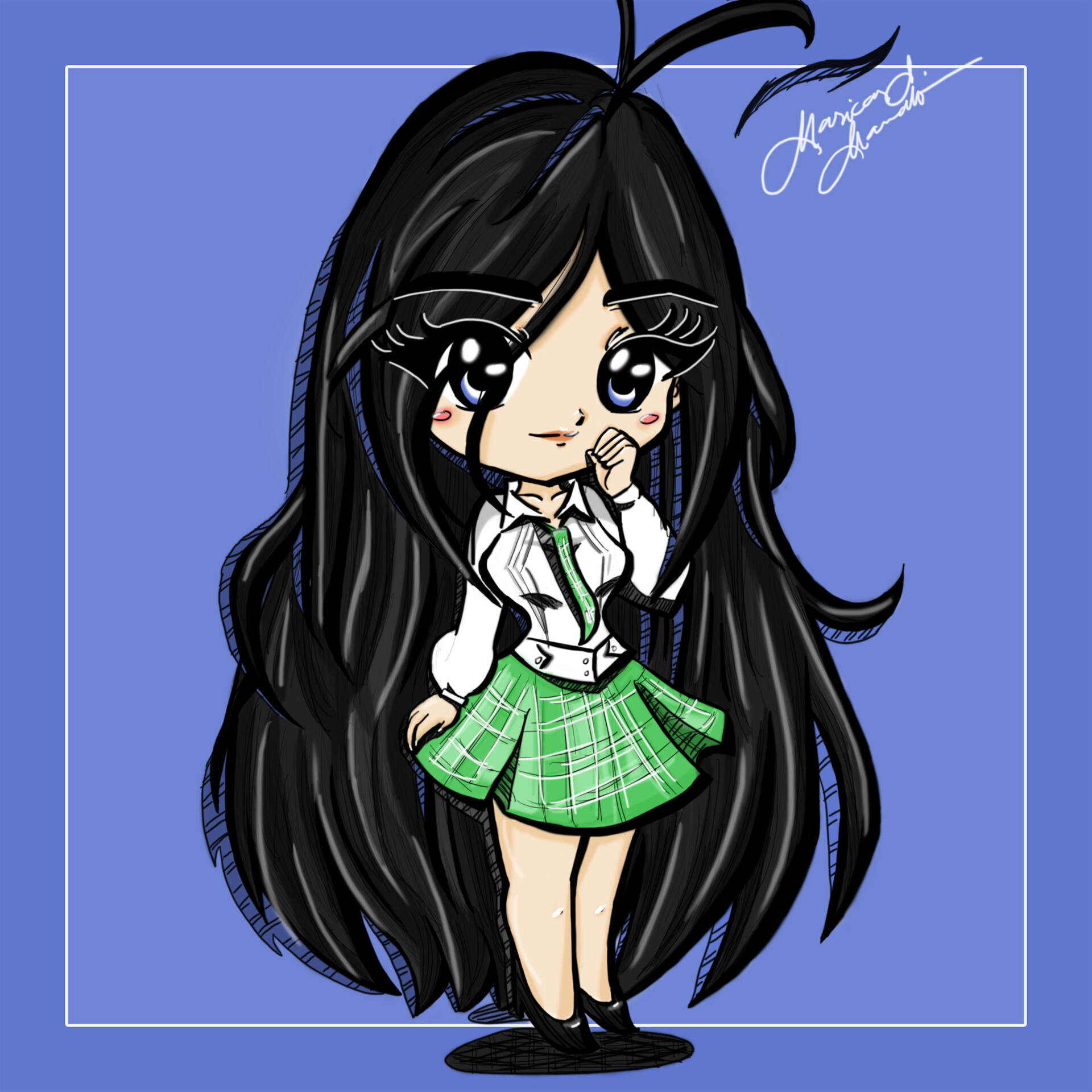 how to draw chibi of yourself