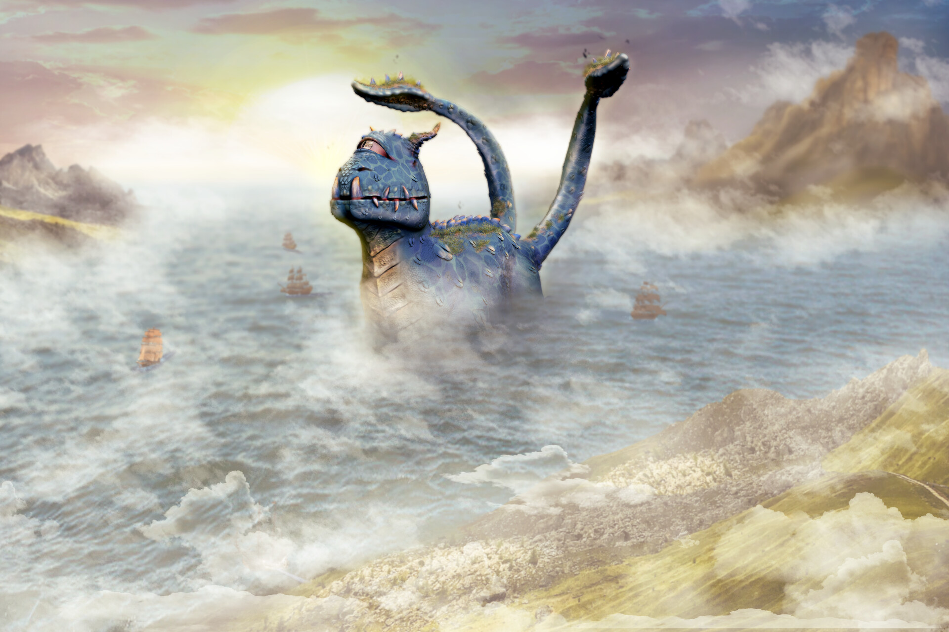 ArtStation - water monster