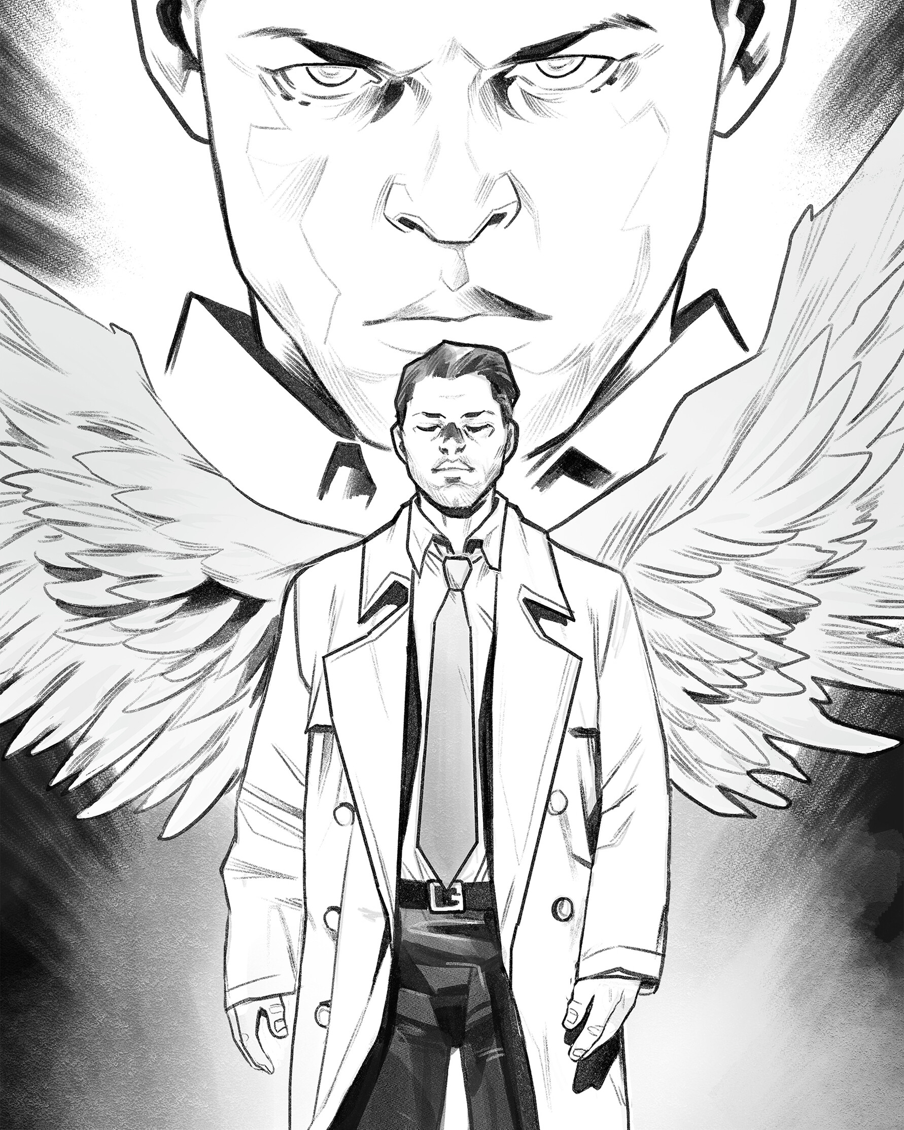 Castiel Drawing