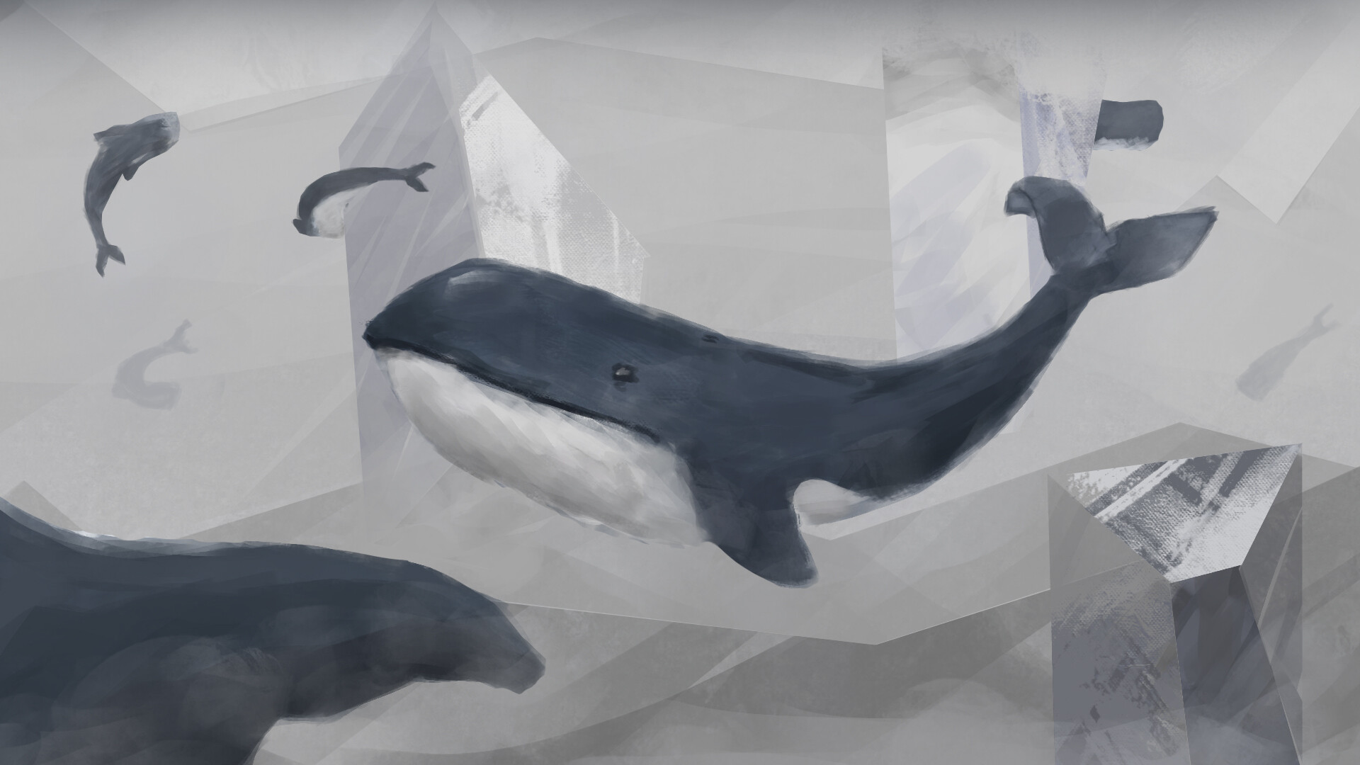 ArtStation - World of marble whales