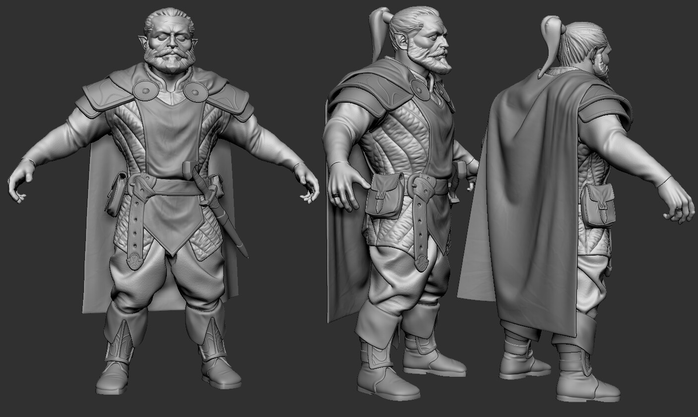 ArtStation - Dwarf head study