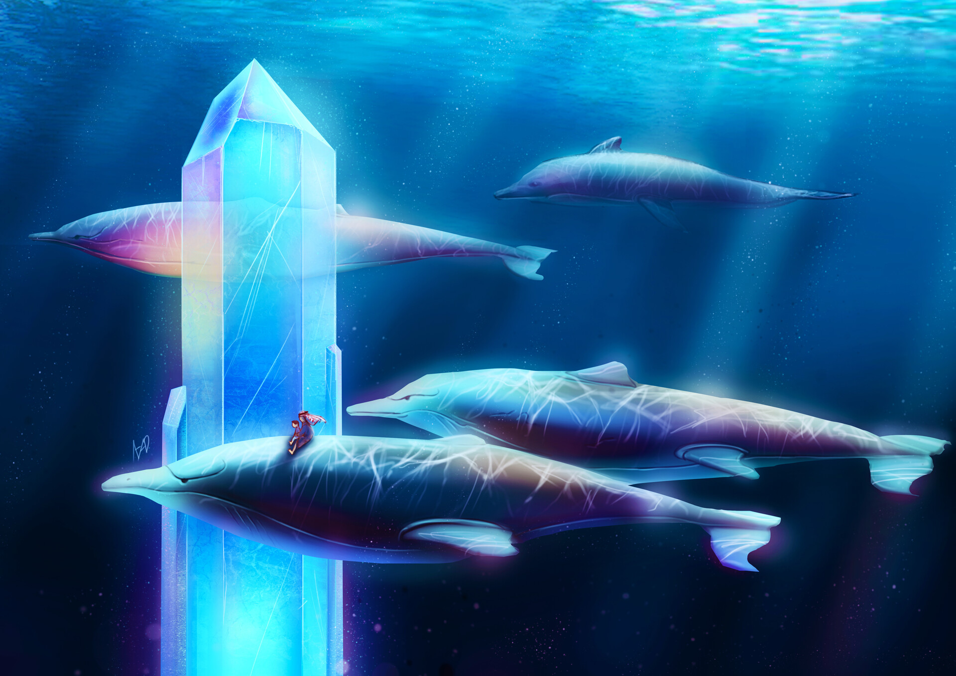 ArtStation - dolphins
