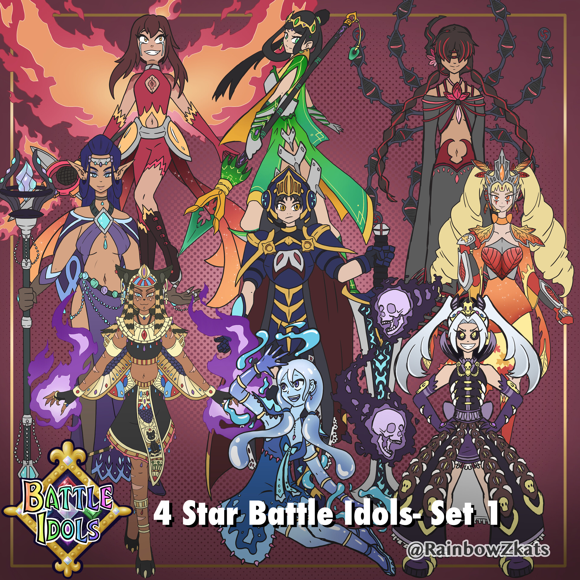 ArtStation - Battle Idols- 4 Star Set 1