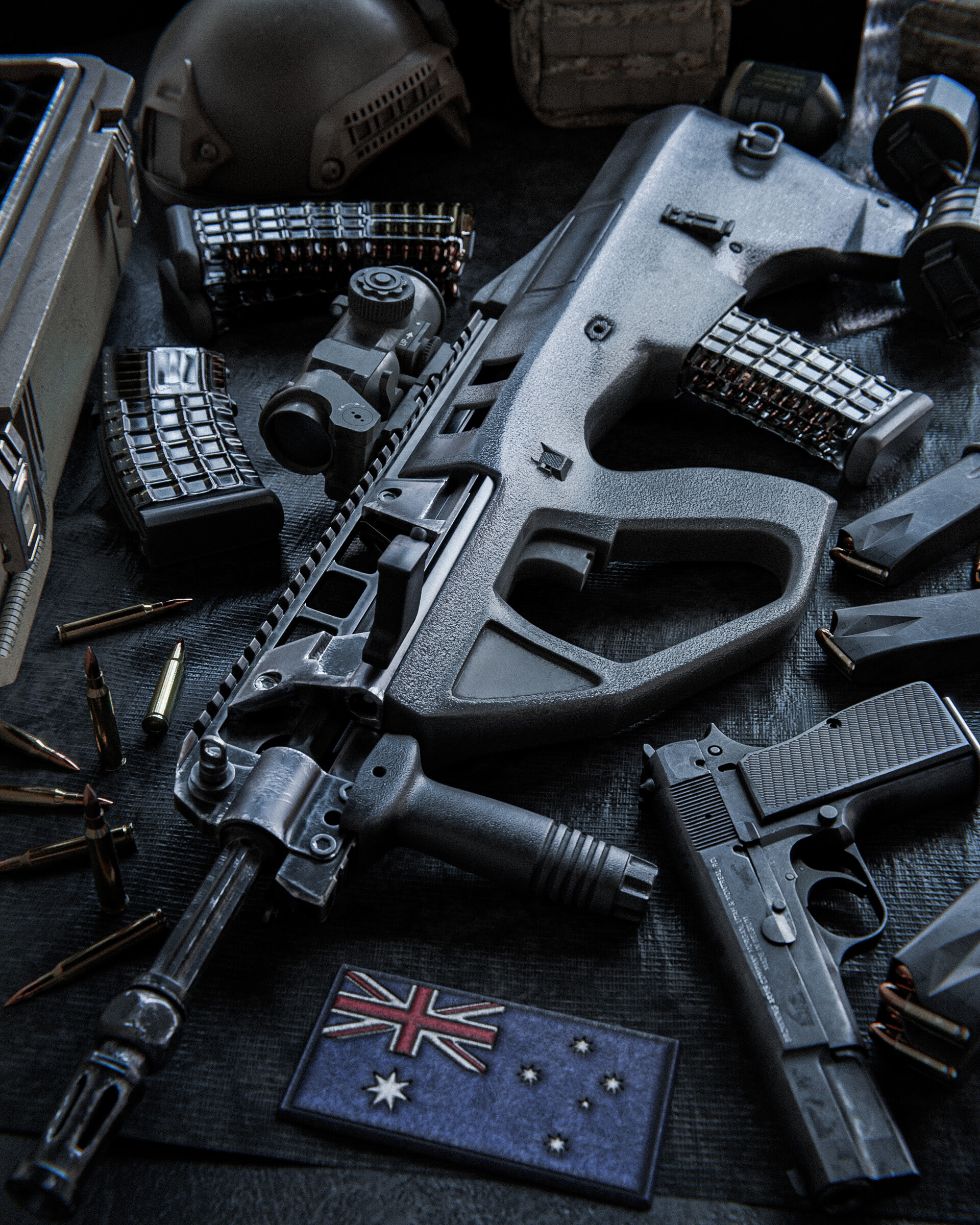 ArtStation - Australian Army Loadout