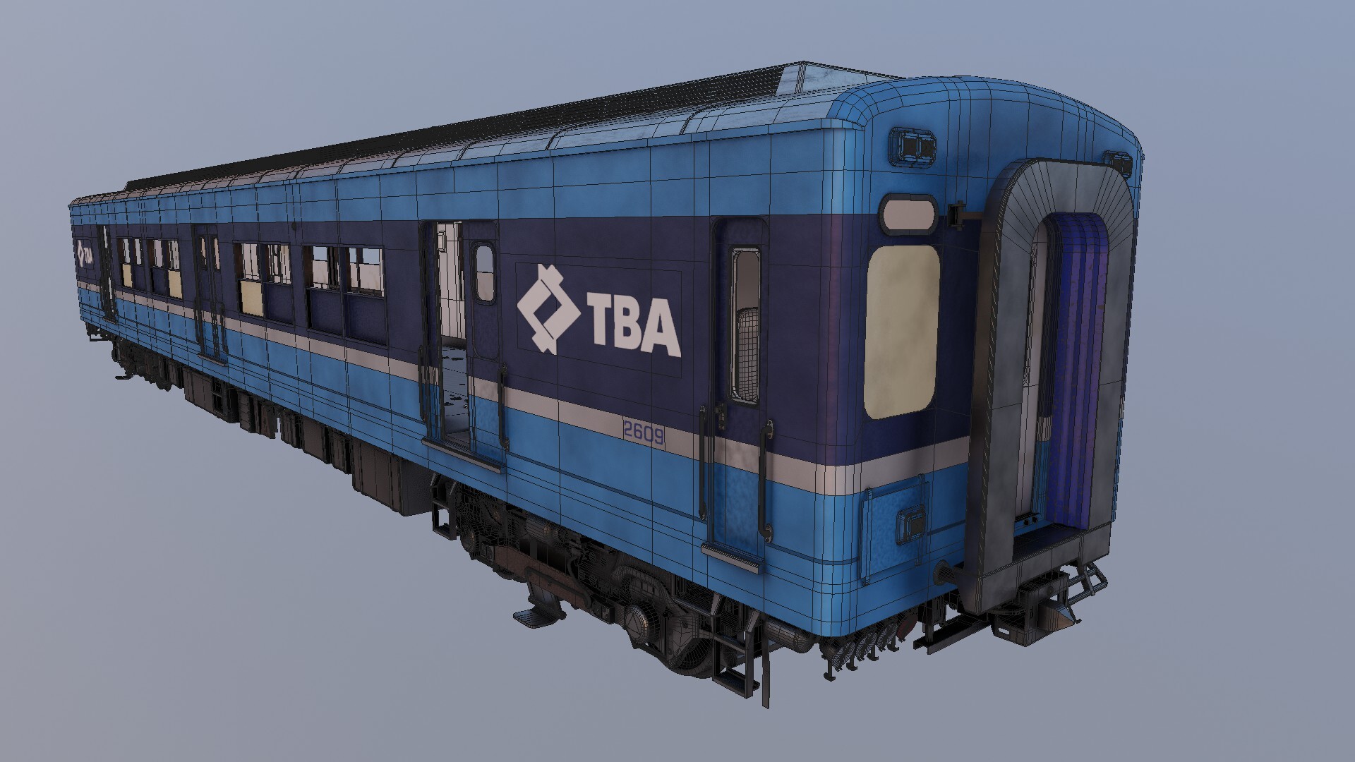 ArtStation - Toshiba train from Buenos Aires (van car)