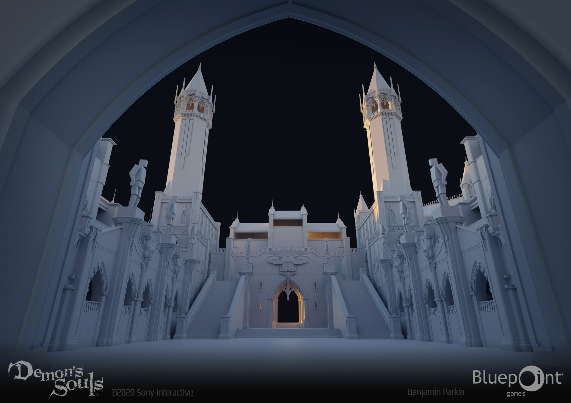ArtStation - Demon's Souls - Boletarian Palace: Tower Knight Rough 3D