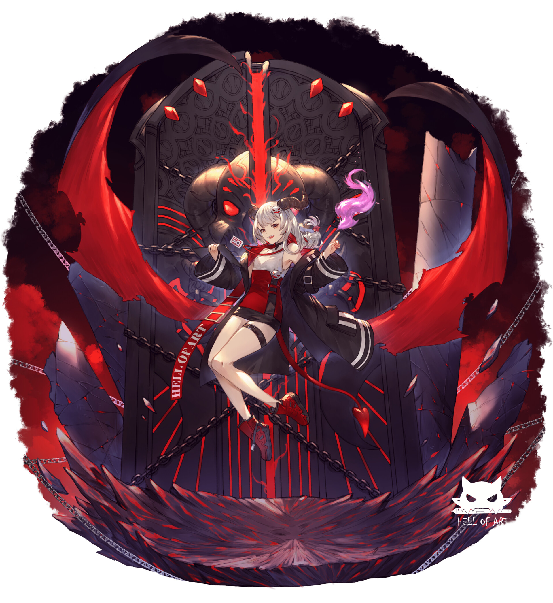 ArtStation - HEL The Little girl of fire