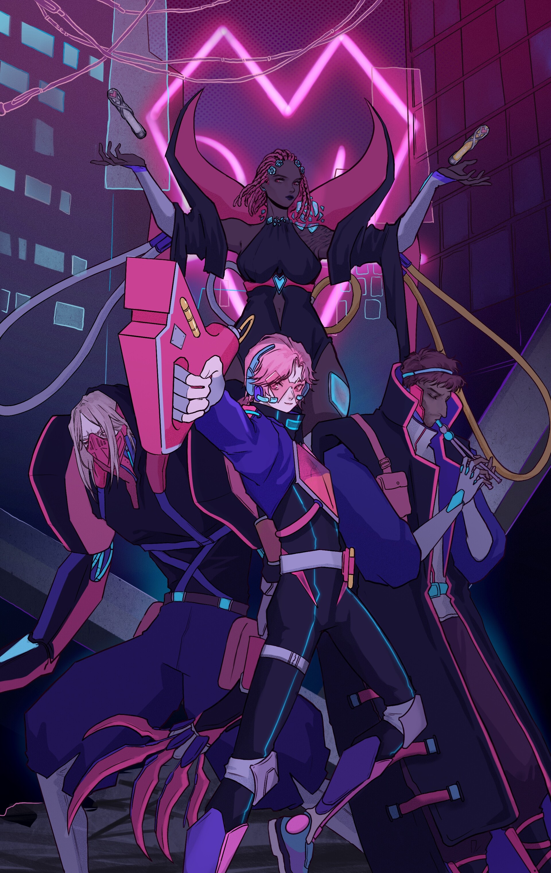 ArtStation - Cyber punk greek god Ero's cult project (2020)