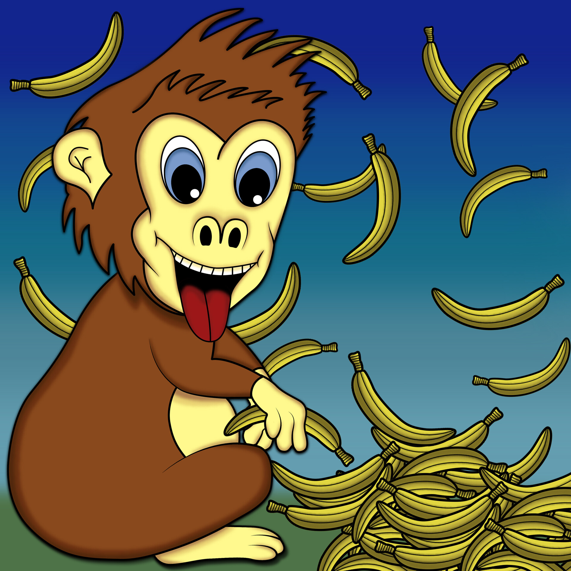 ArtStation - Monos ilustrados