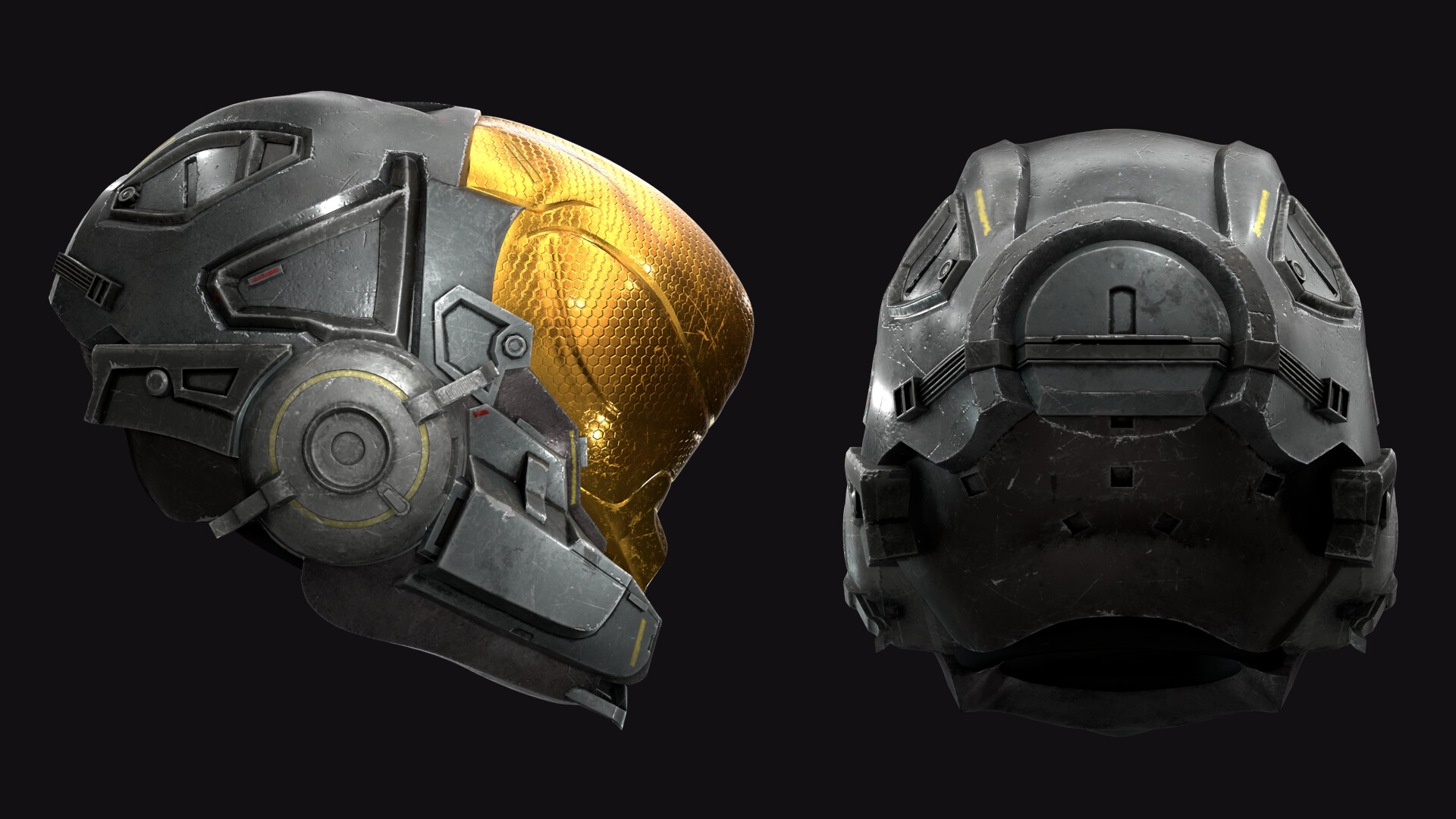 Ramón D Lezcano - Spartan Kelly 087 Helmet - Halo Fan Art