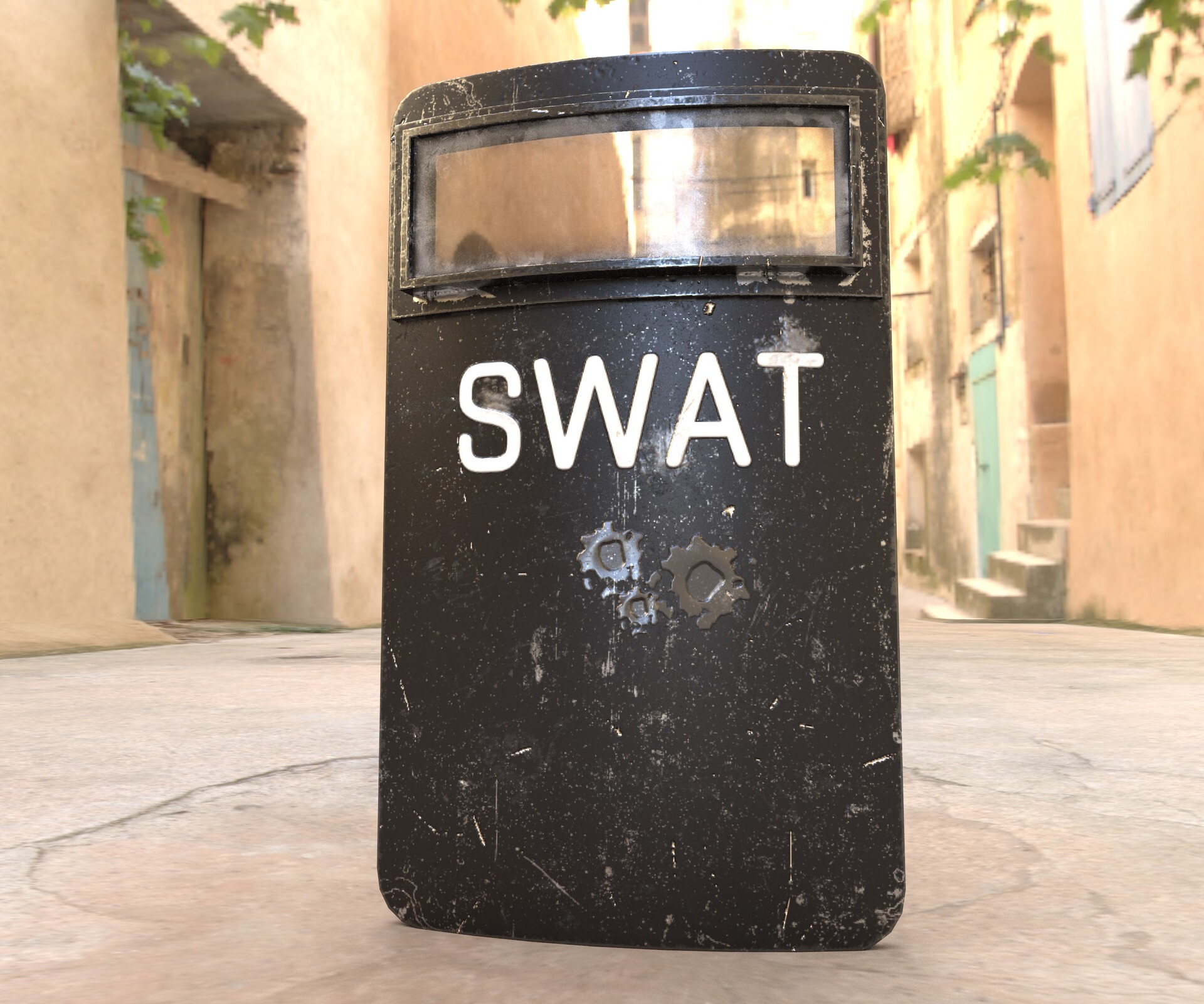 ArtStation - Armor shield SWAT style