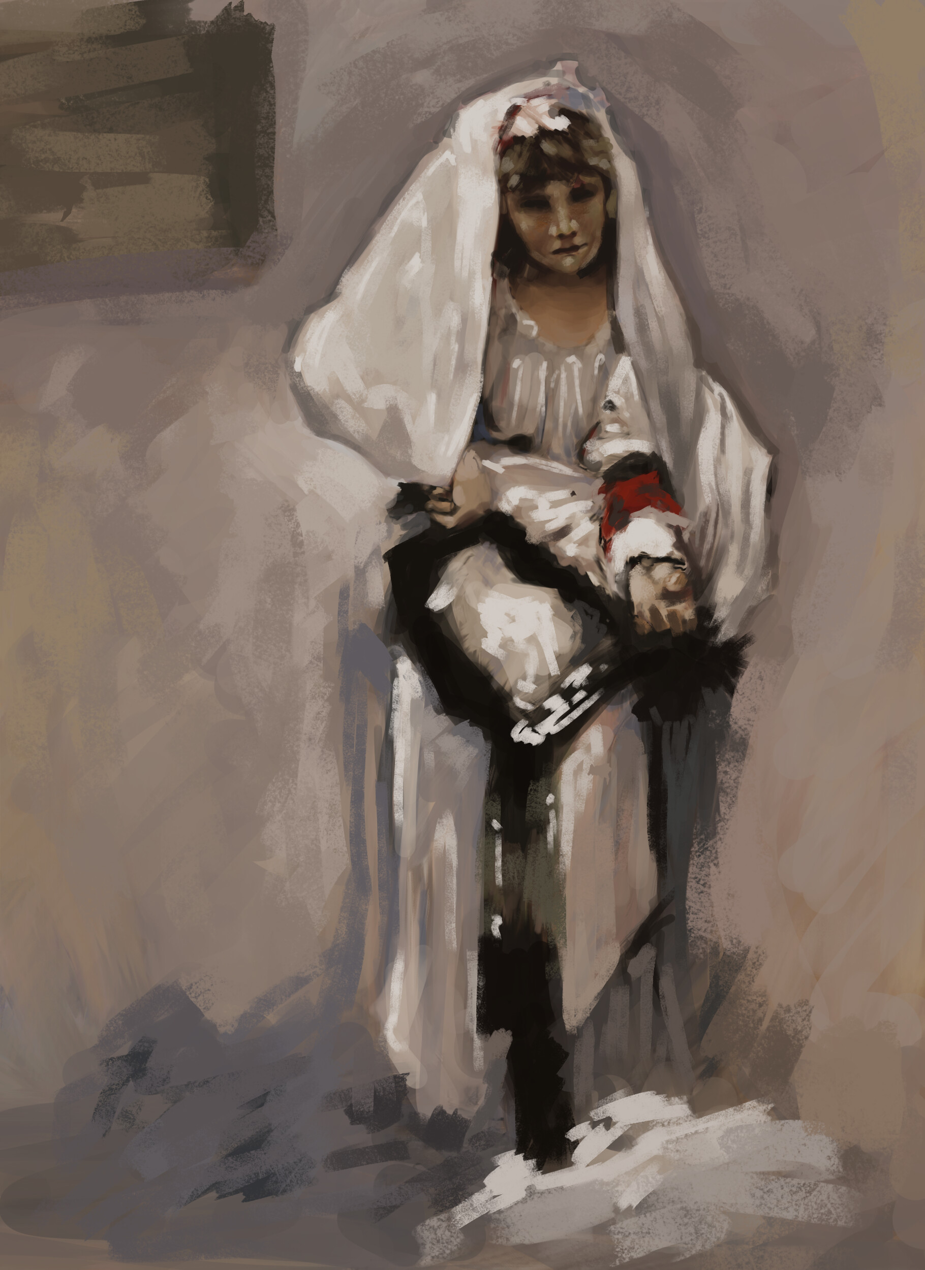 ArtStation - Parisian Beggar Woman - Master Study - Sketch