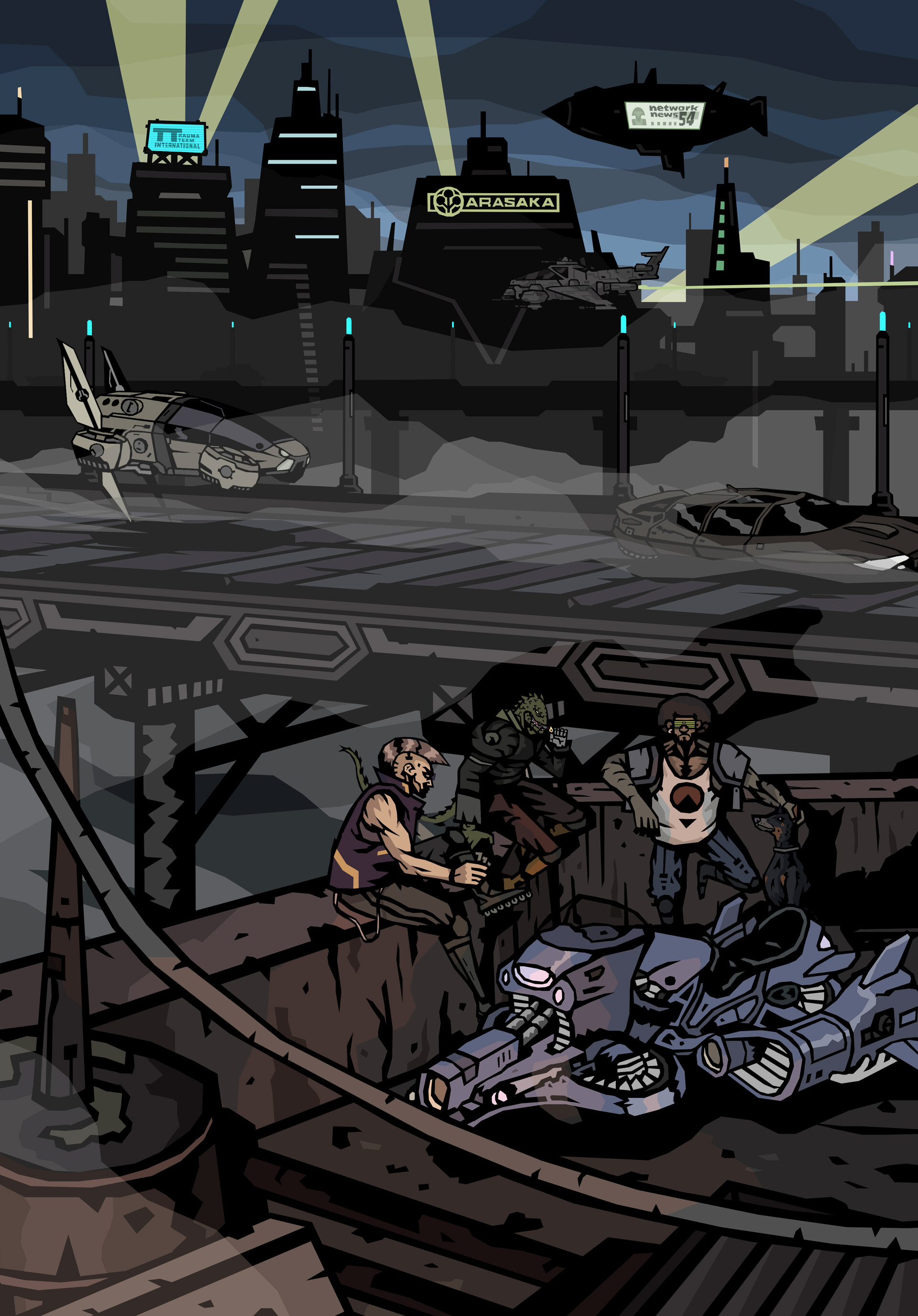 ArtStation - Cyberpunk 4/4 Comission