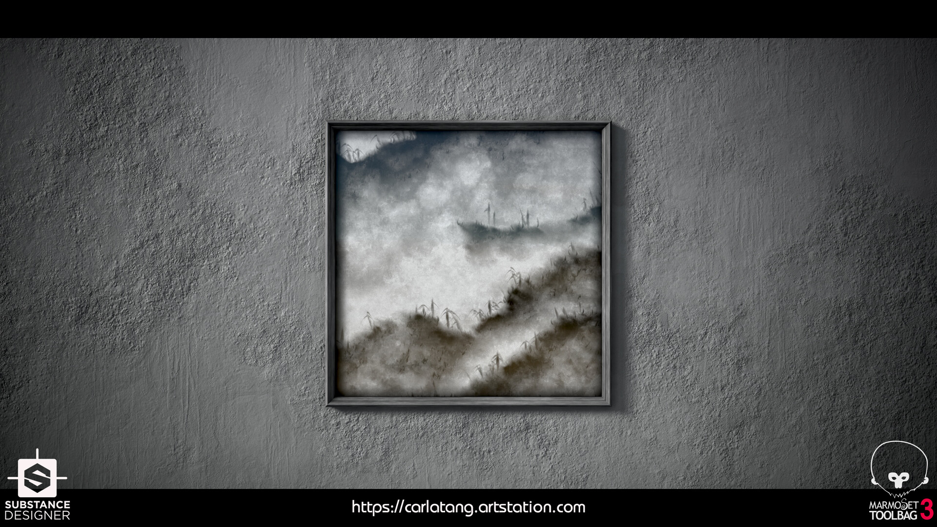 ArtStation - Chinese Wash Painting Substance Designer