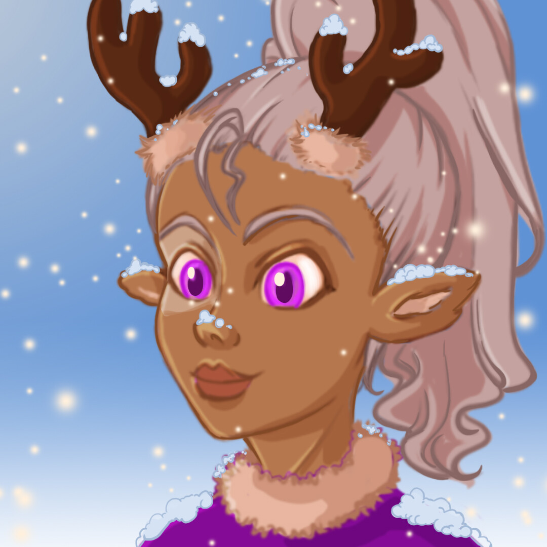 ArtStation - Snowy Reindeer