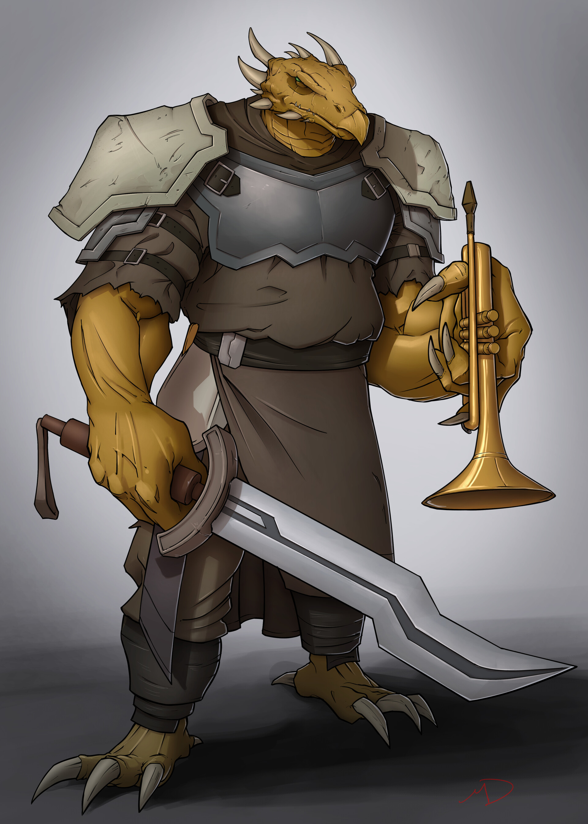 ArtStation - Dragonborn Fighter