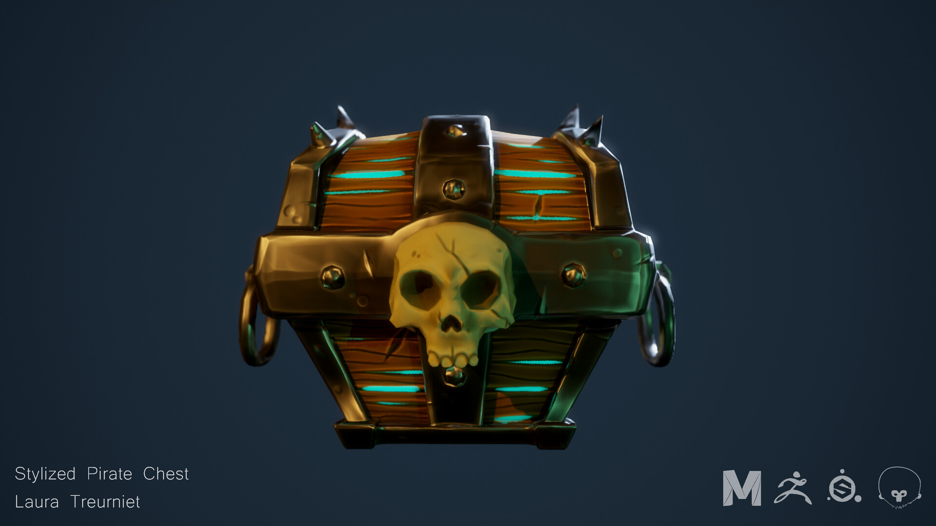 ArtStation - Stylized Haunted Pirate Chest