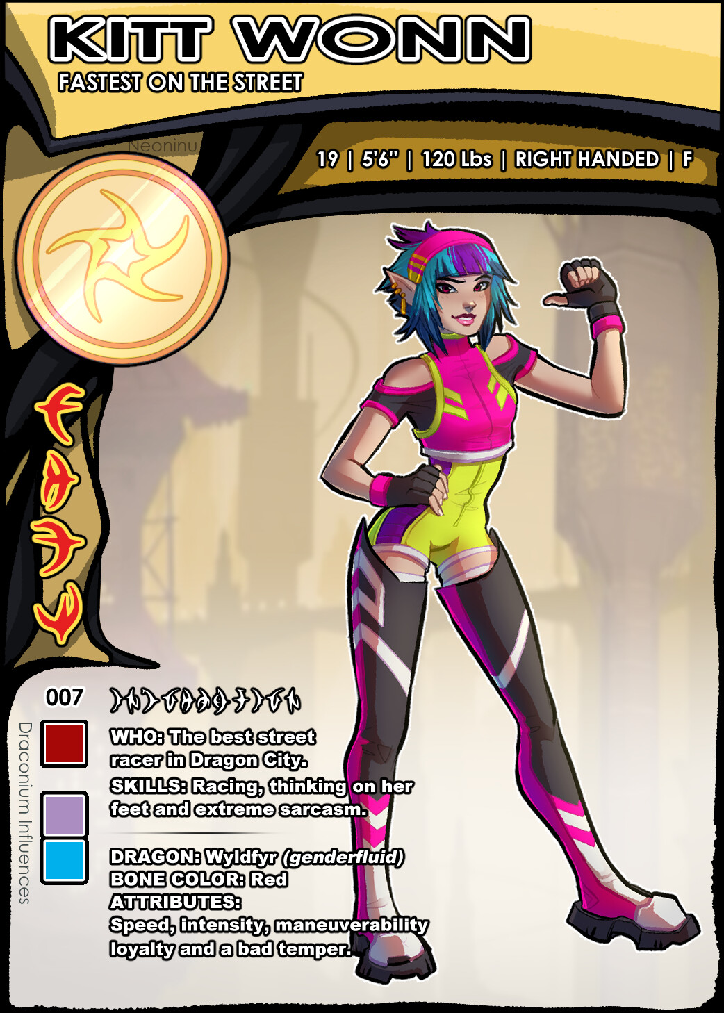 Jennifer Webster - Dragon Booster Reboot Trading Card Designs