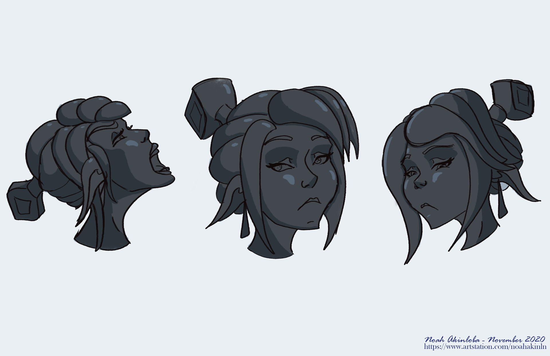ArtStation - Character Emoting Practice 1