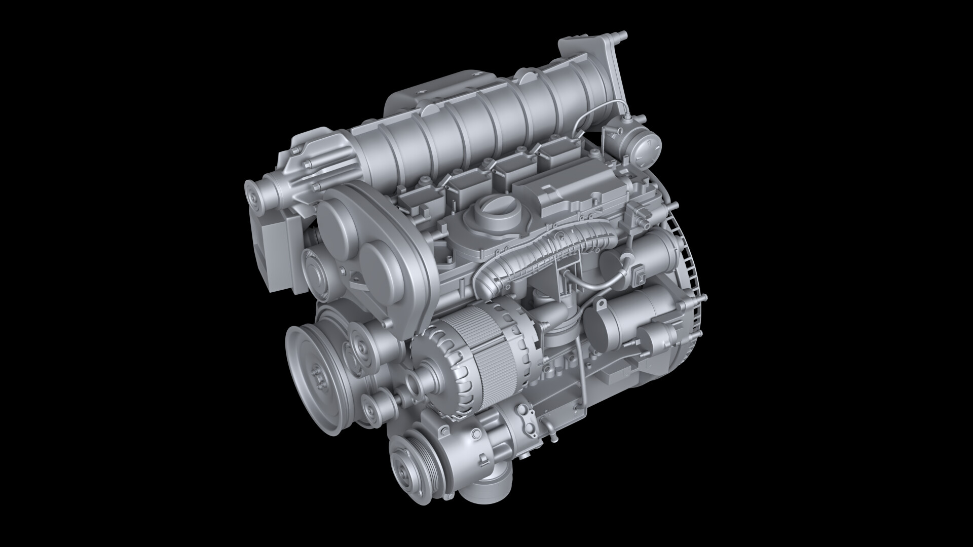 ArtStation - Diesel Engine - Full Modeling