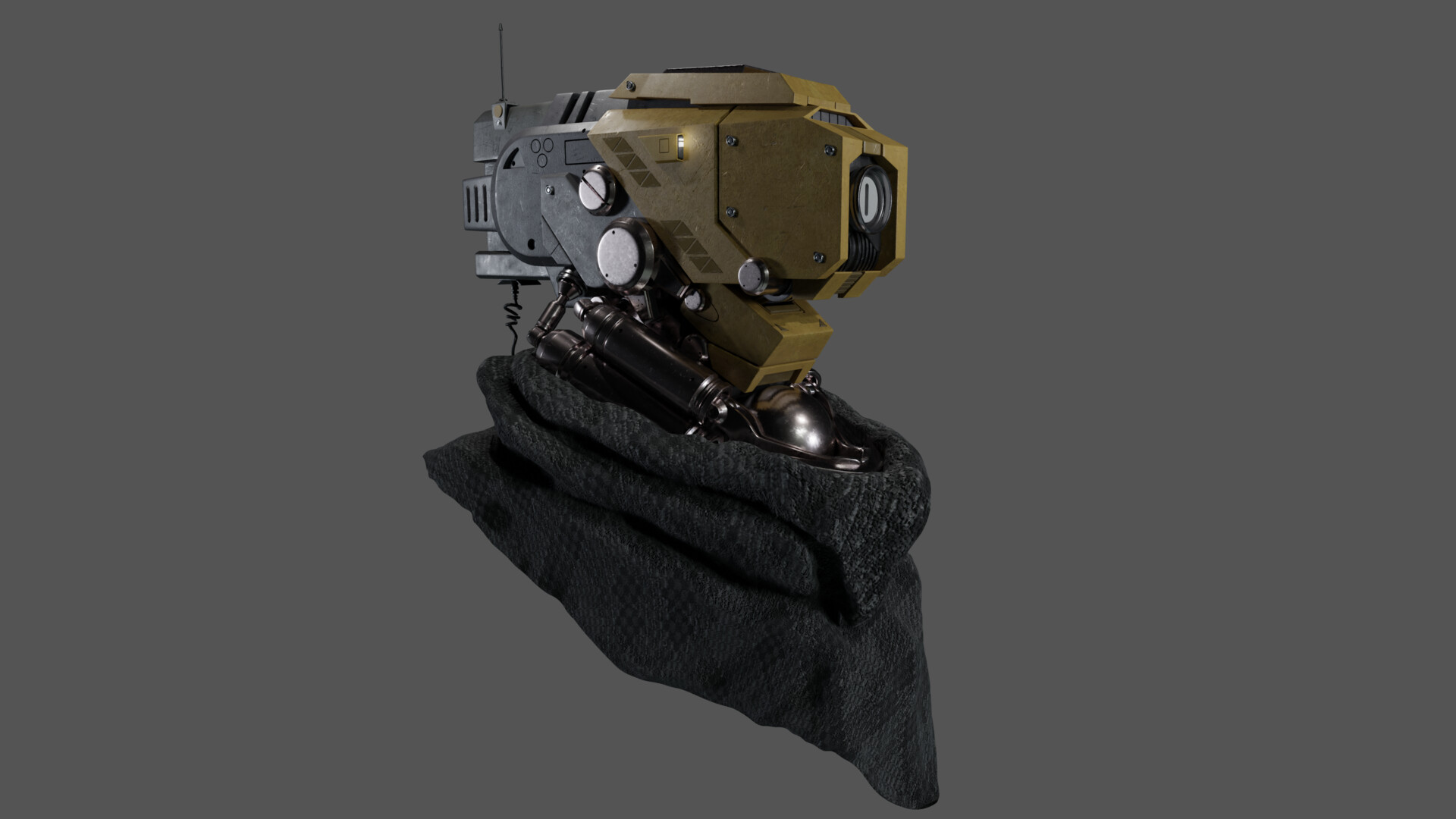 ArtStation - Robot_Head (Hard surface practice).
