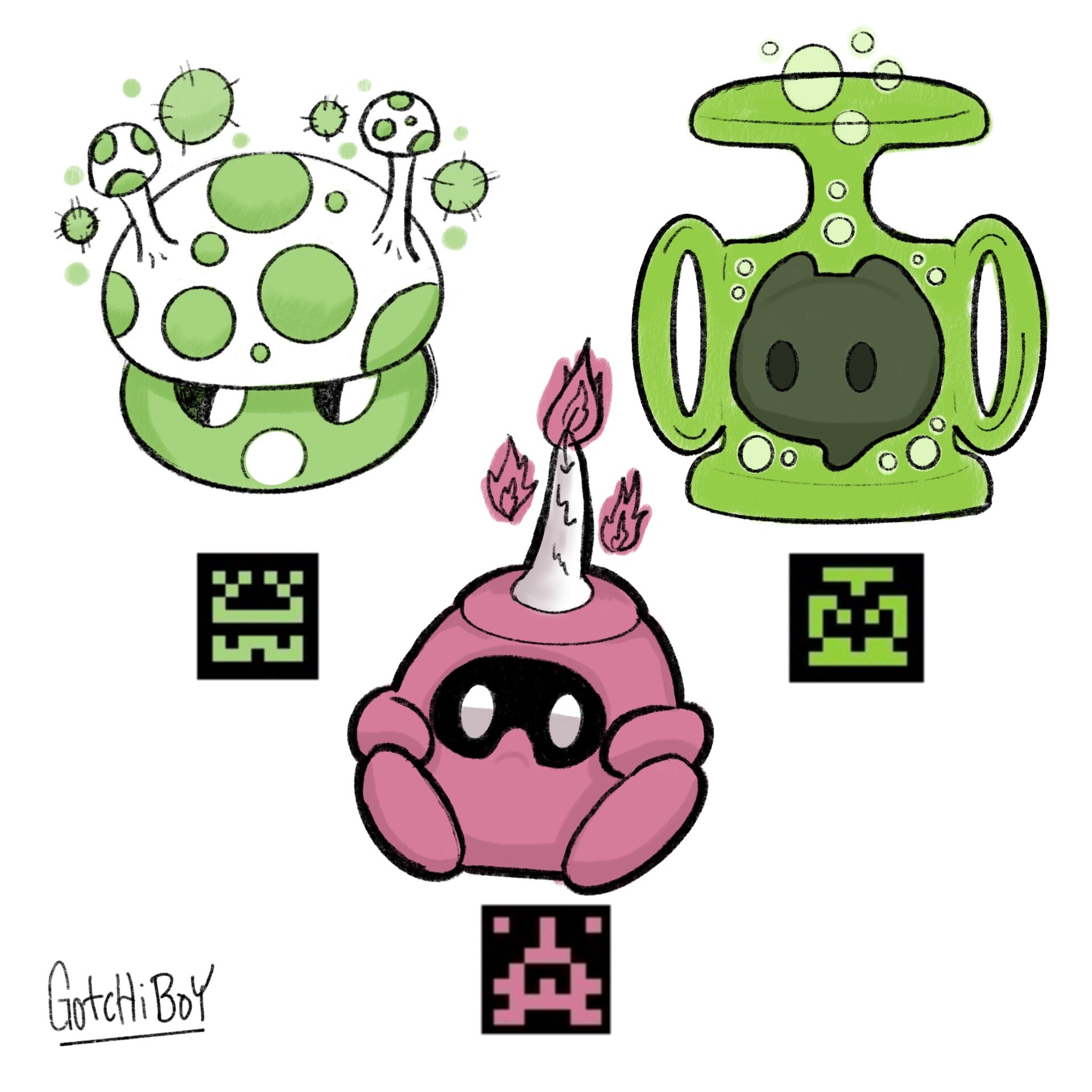 ArtStation - Pixel Monster Concept Art 2