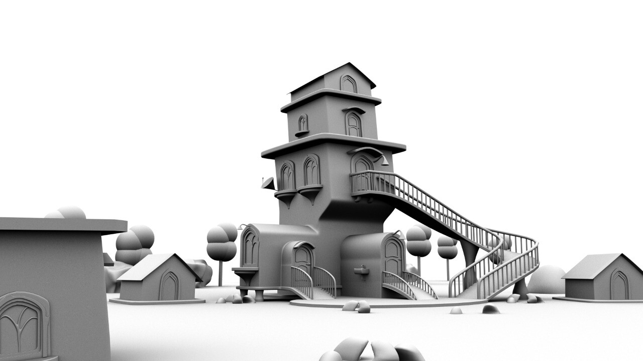 ArtStation - Cartoon House