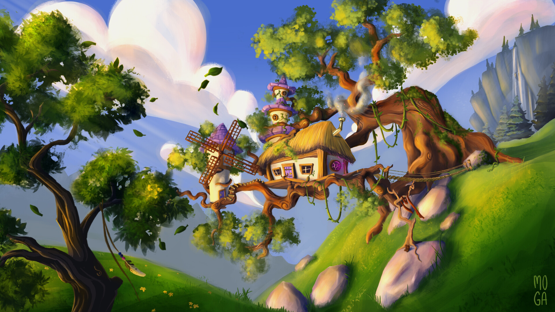 ArtStation - The Enchanters Treehouse