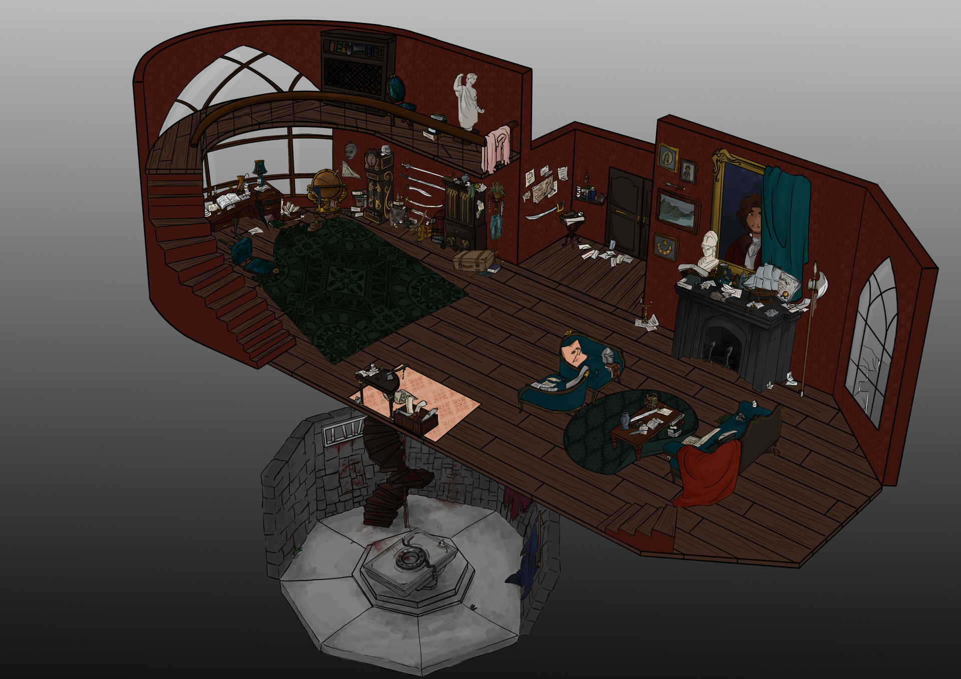 ArtStation - Interior Design - Mansion