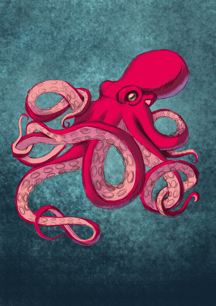 ArtStation - Red Octopus