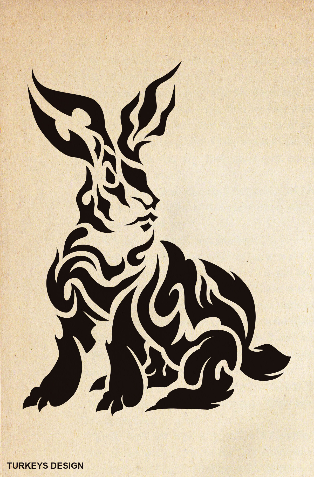 Tribal Rabbit Art