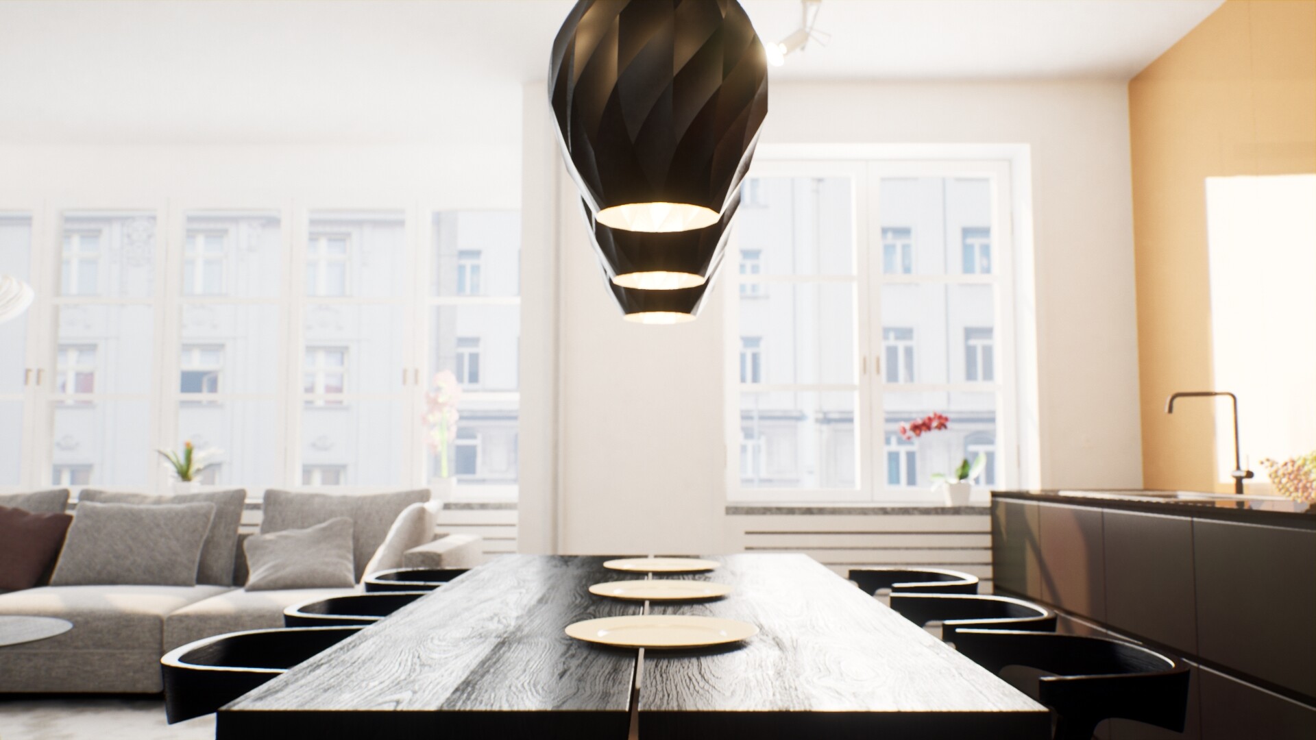 RTS Virtual Studio - Downtown Apartment interior animation