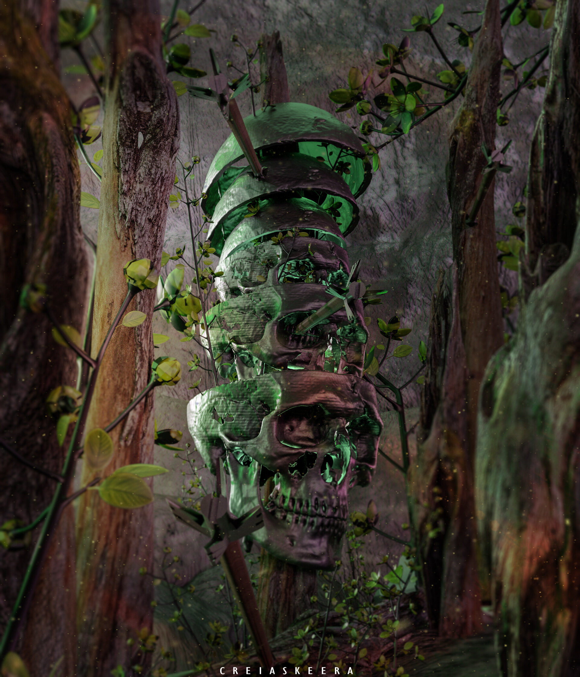 ArtStation - HUNTER SKULLS POSTER