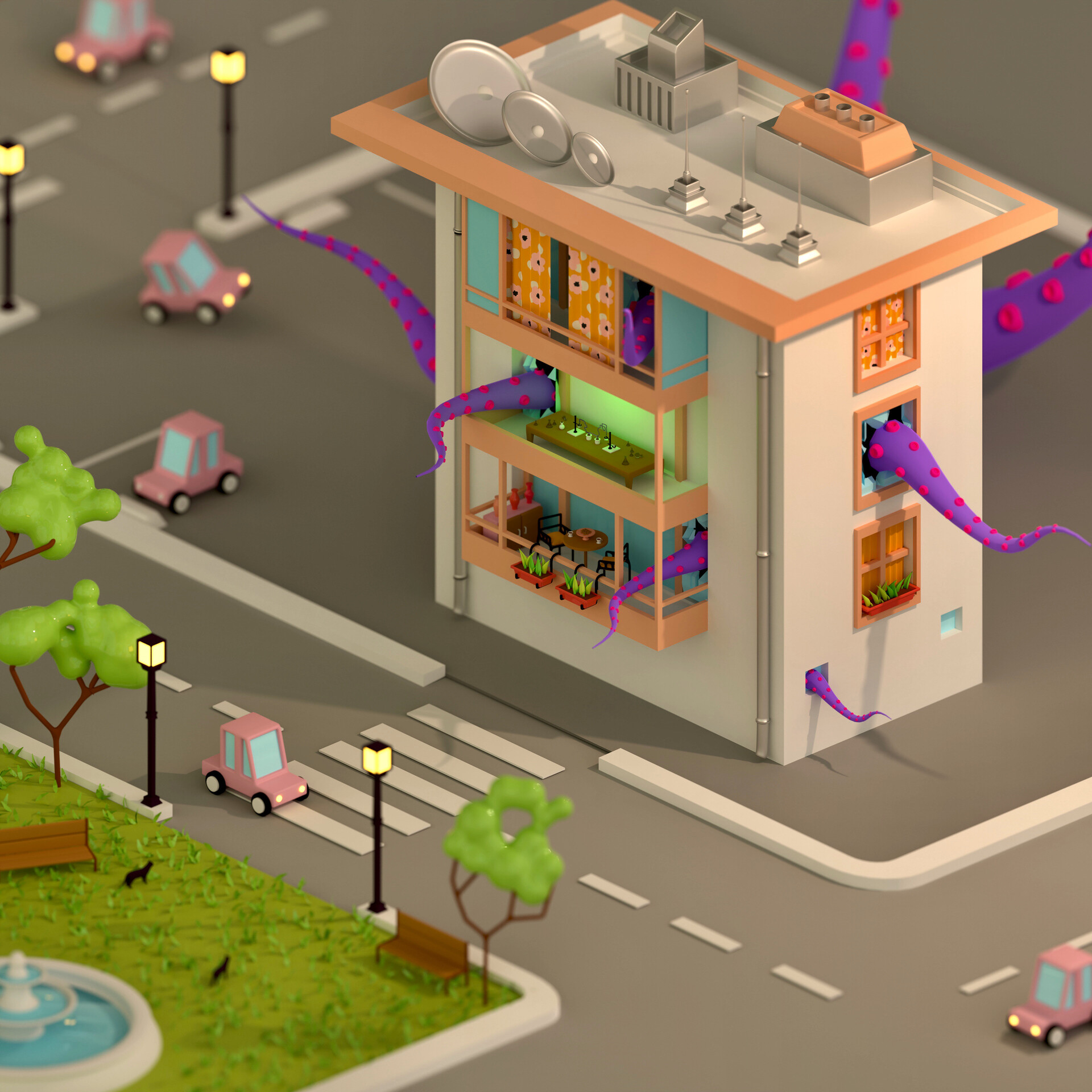 ArtStation - Octopus Attack!