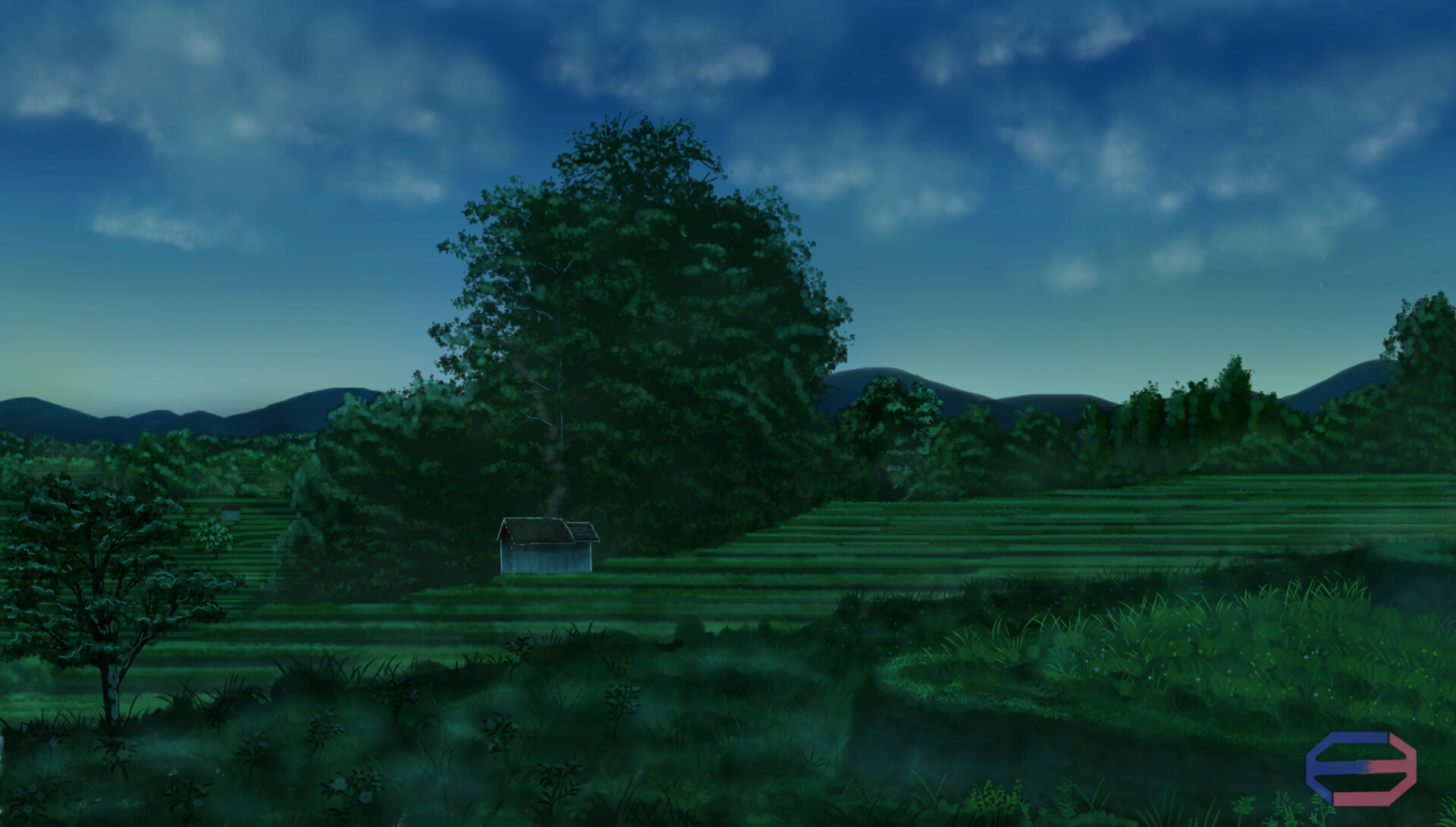 ArtStation - Rice Field at Dawn