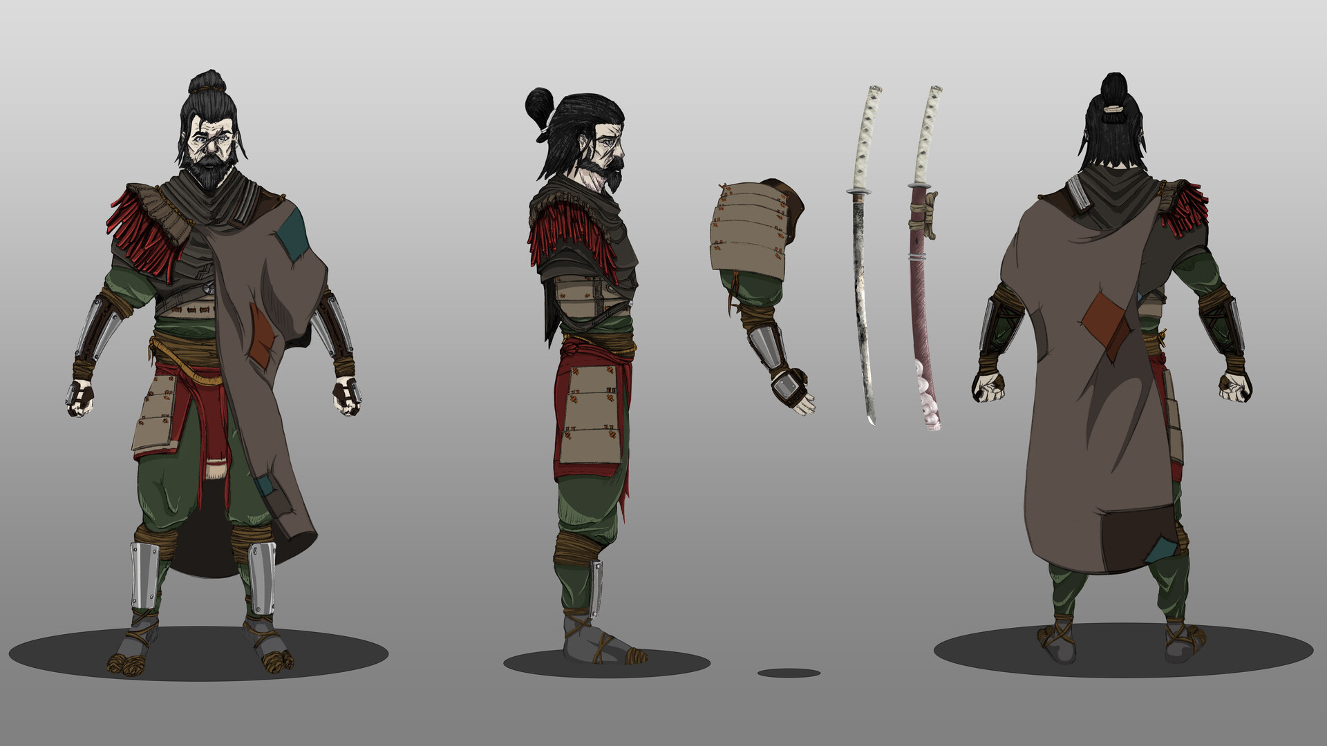 James Butler - Samurai - Character Design