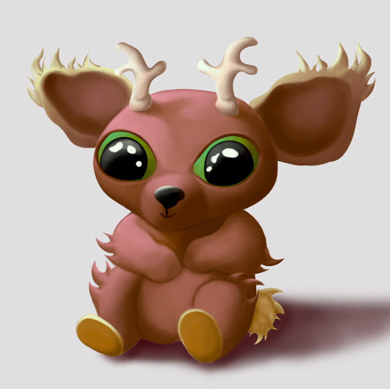 ArtStation - Cartoon deer character