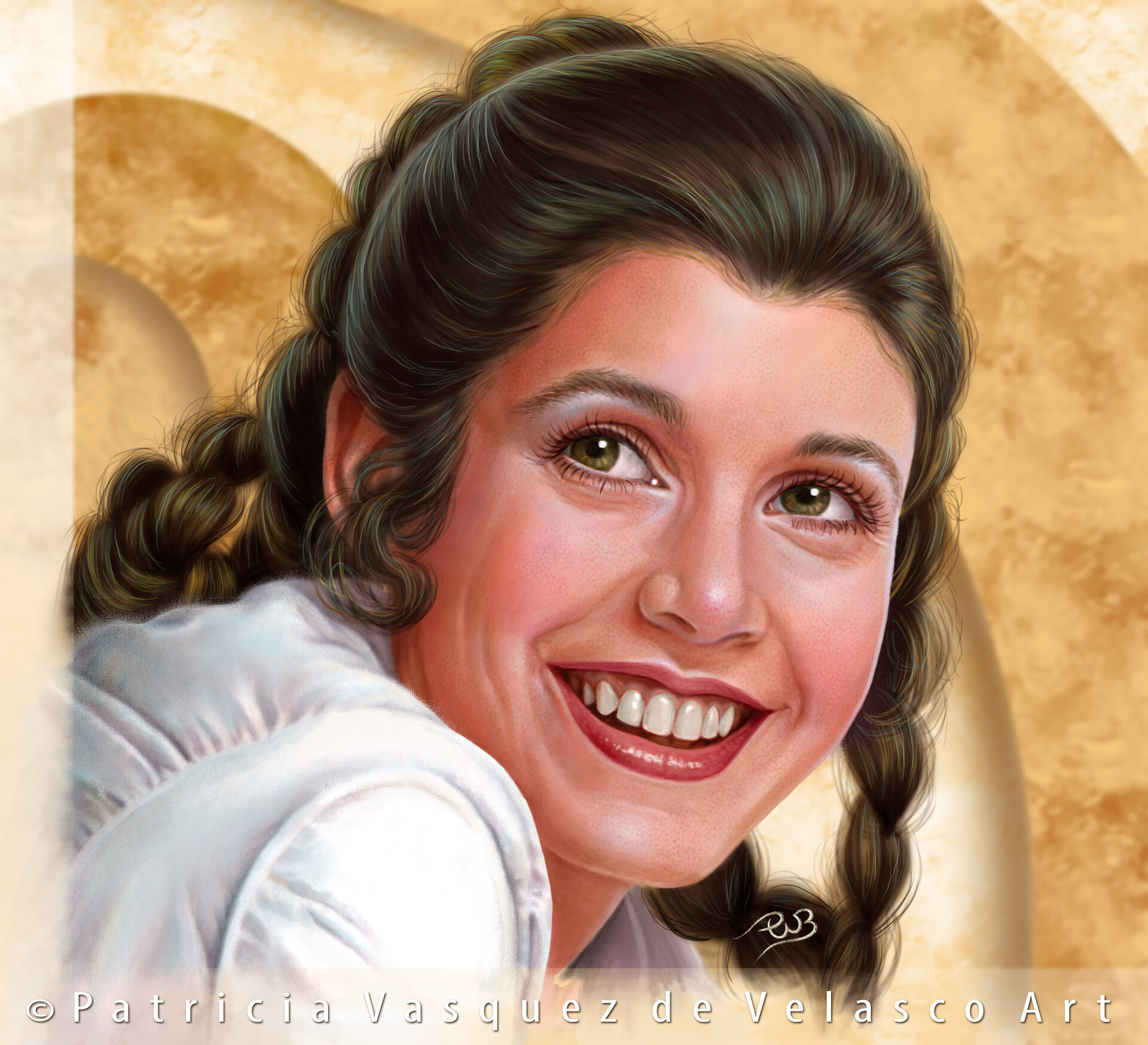 ArtStation - Illustration | Fan art | Princess Leia