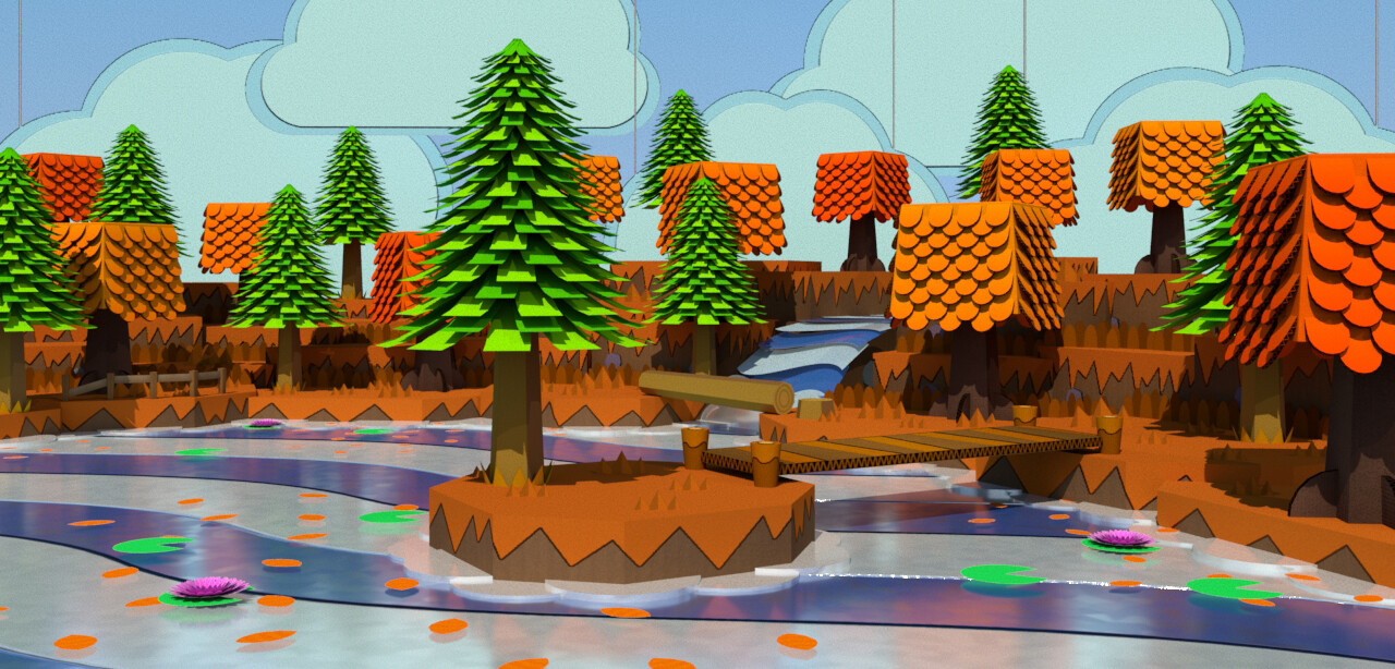 ArtStation - Orange Forest