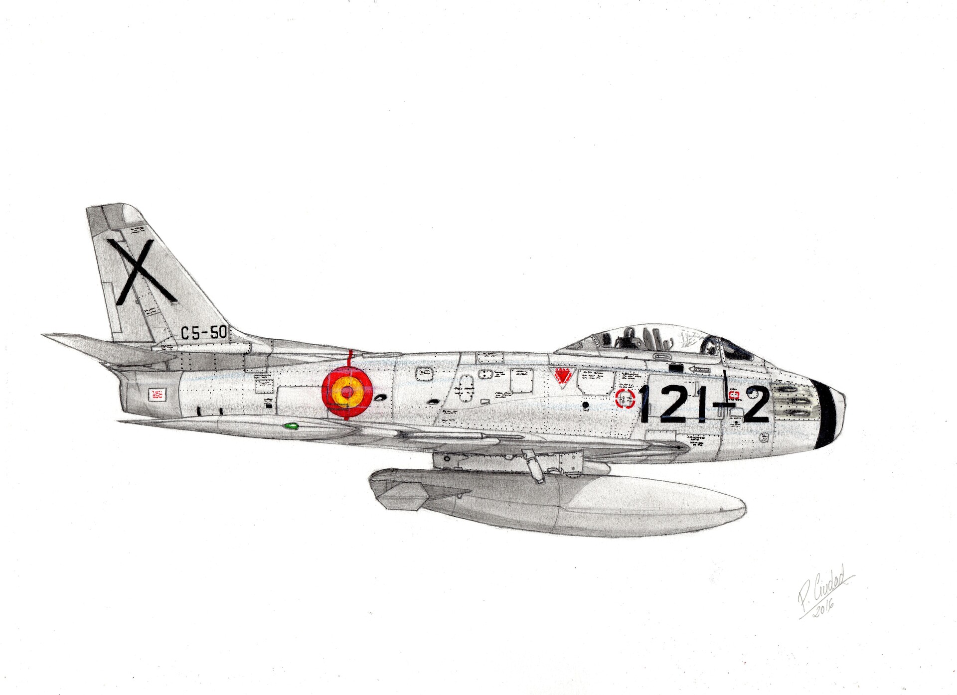 ArtStation - NORTH AMERICAN F-86F SABRE.
