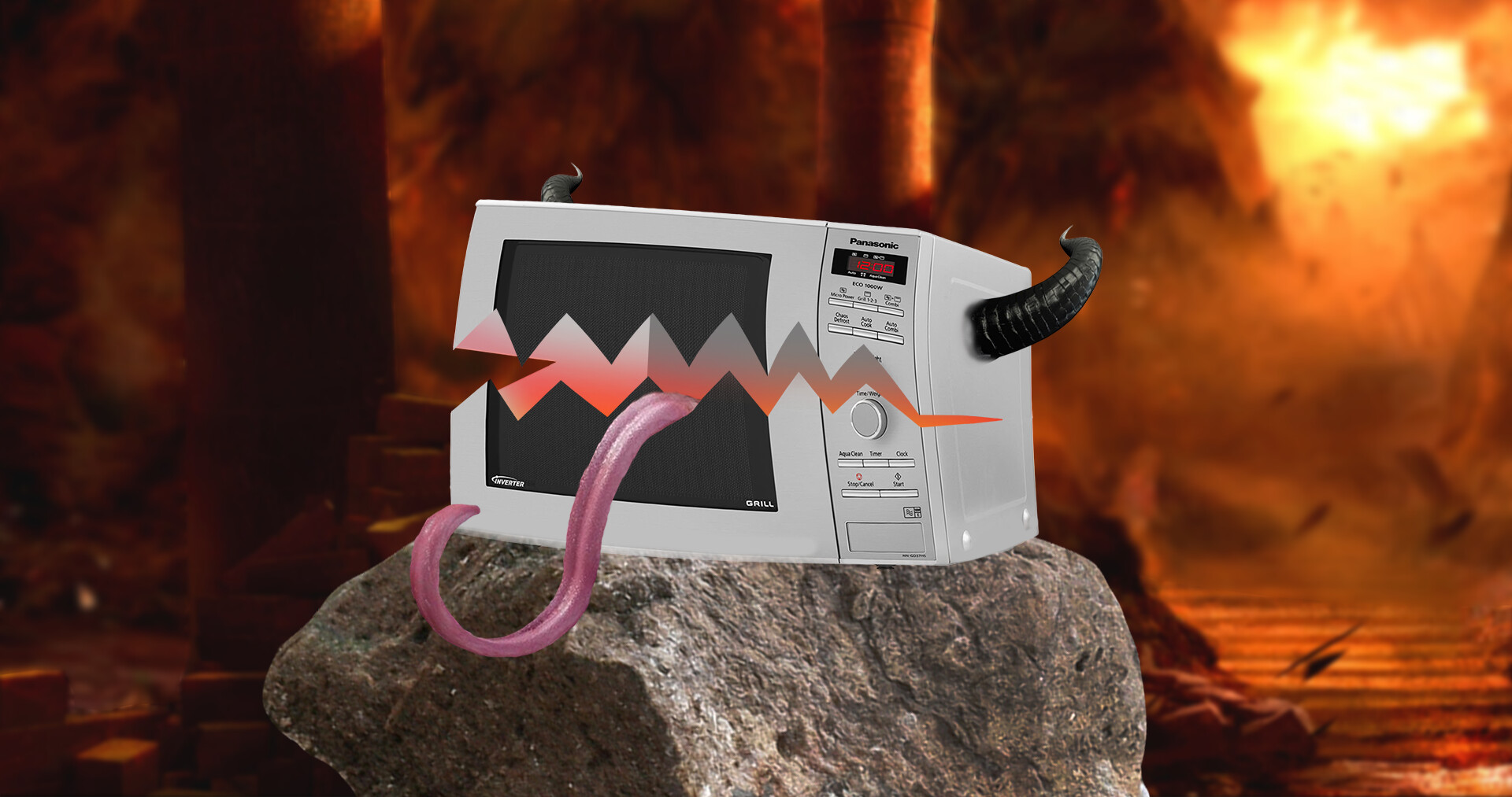 Filipe Sacramento - Devil Microwave - Photoshop