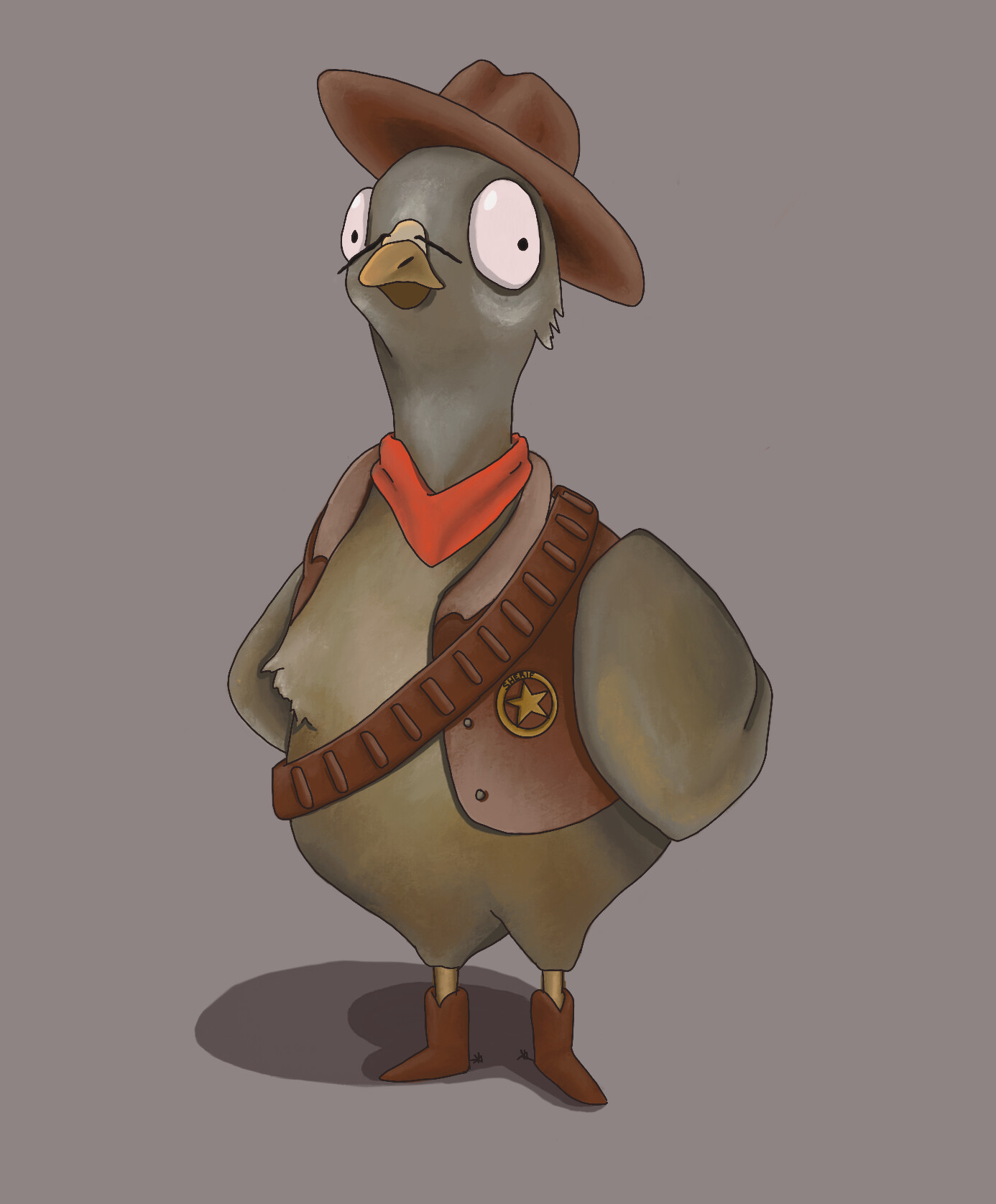 ArtStation - Cowboy Pigeon