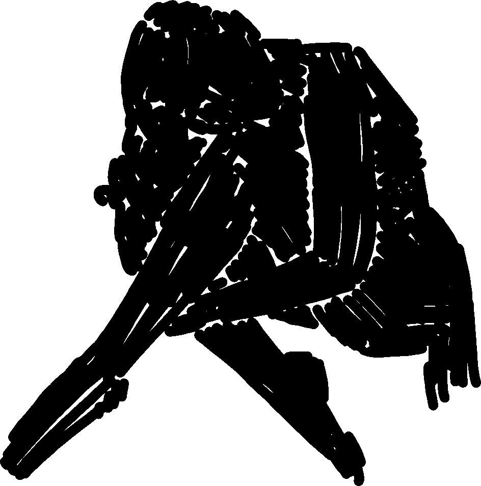 ArtStation - silhouette of contorted model