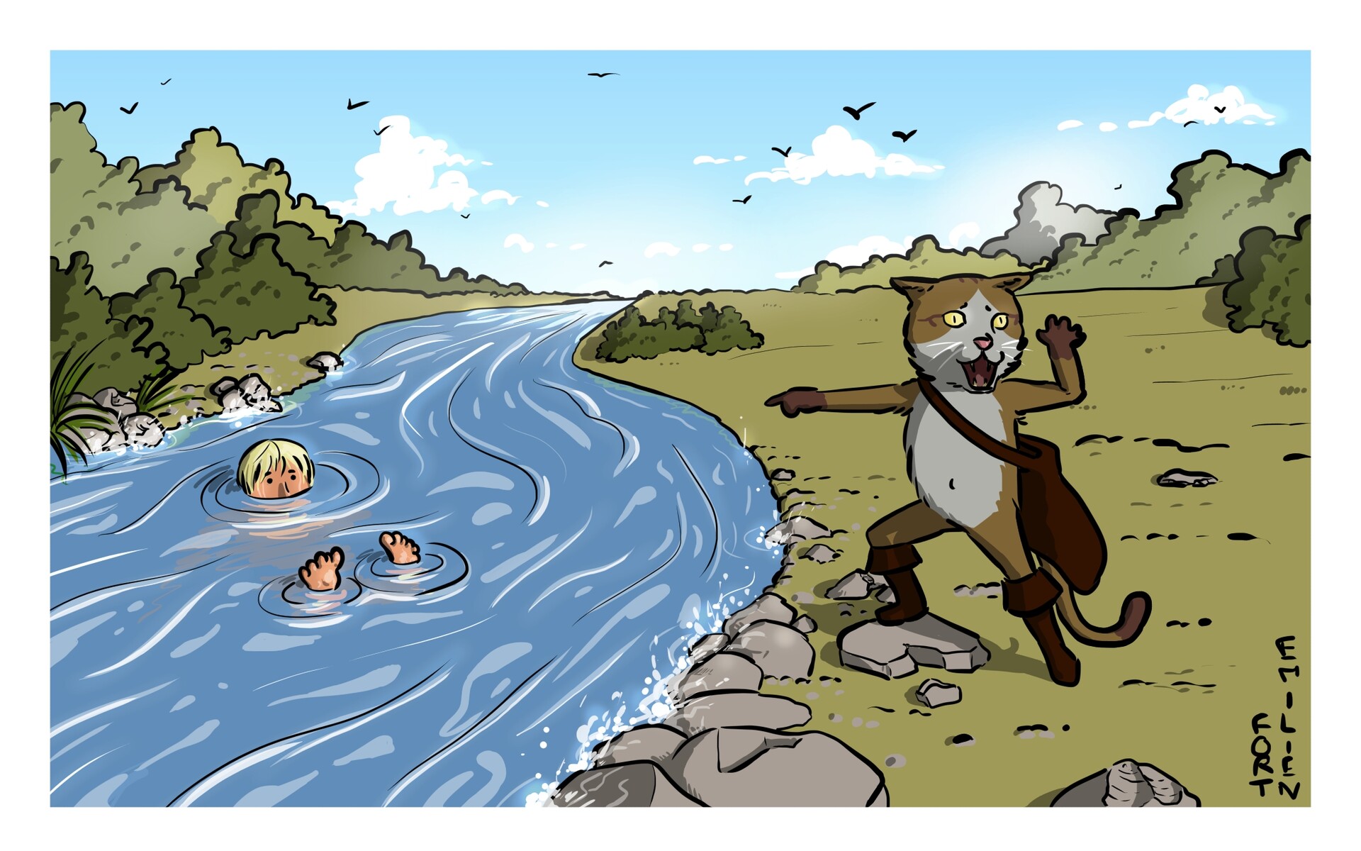 ArtStation - Puss in Boots illustration 3