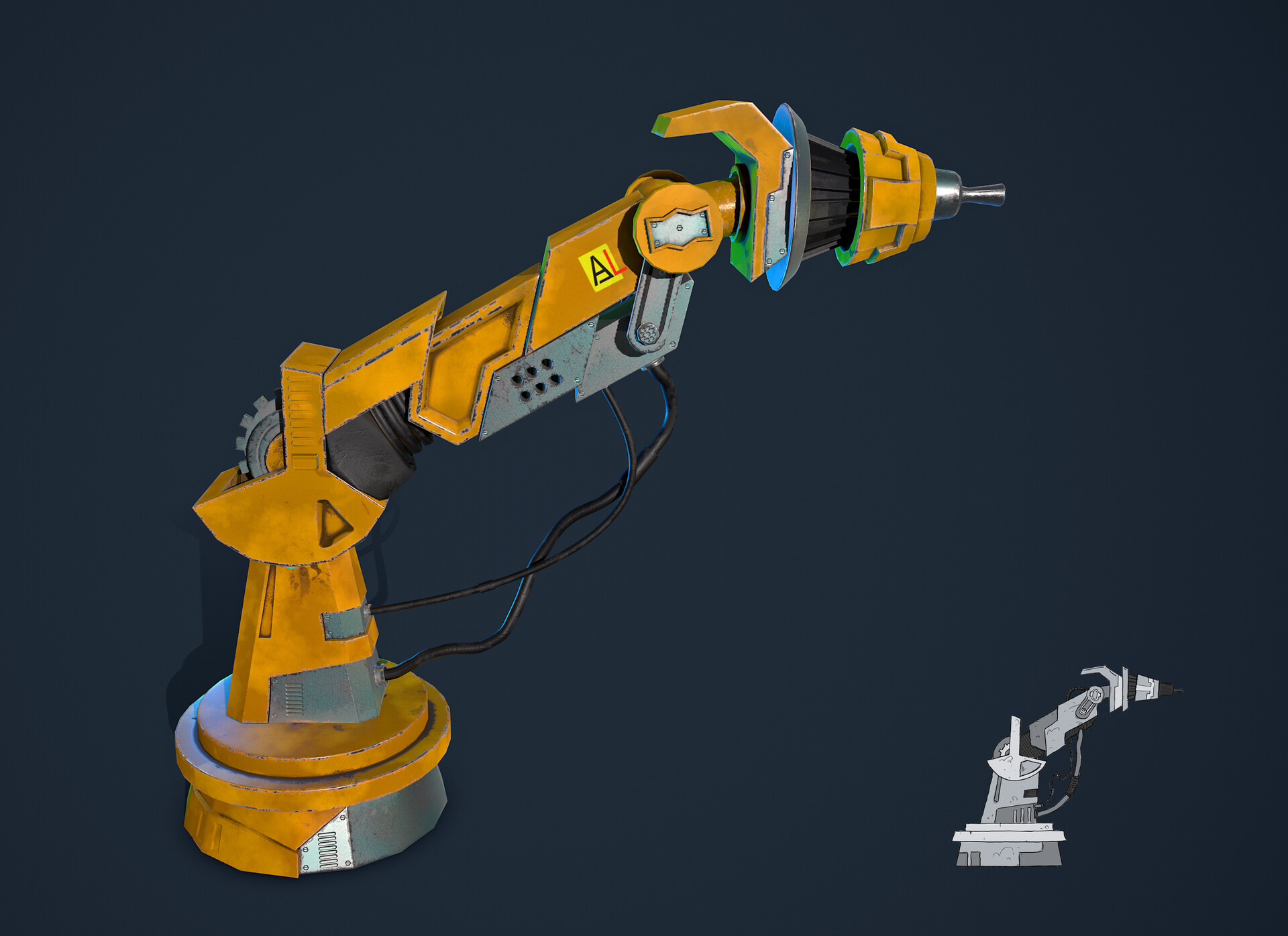 ArtStation - Robot laser hand