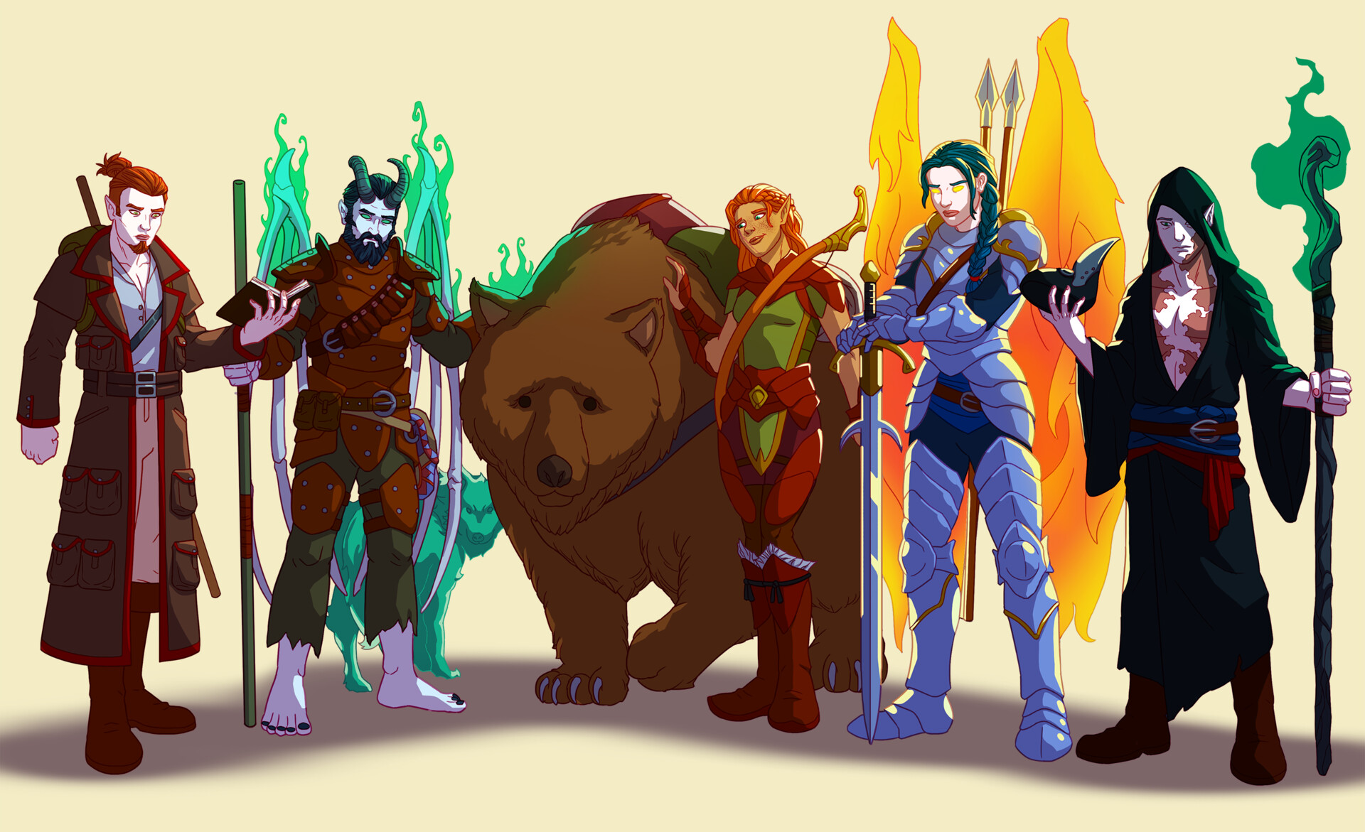 ArtStation - D&D Party commission