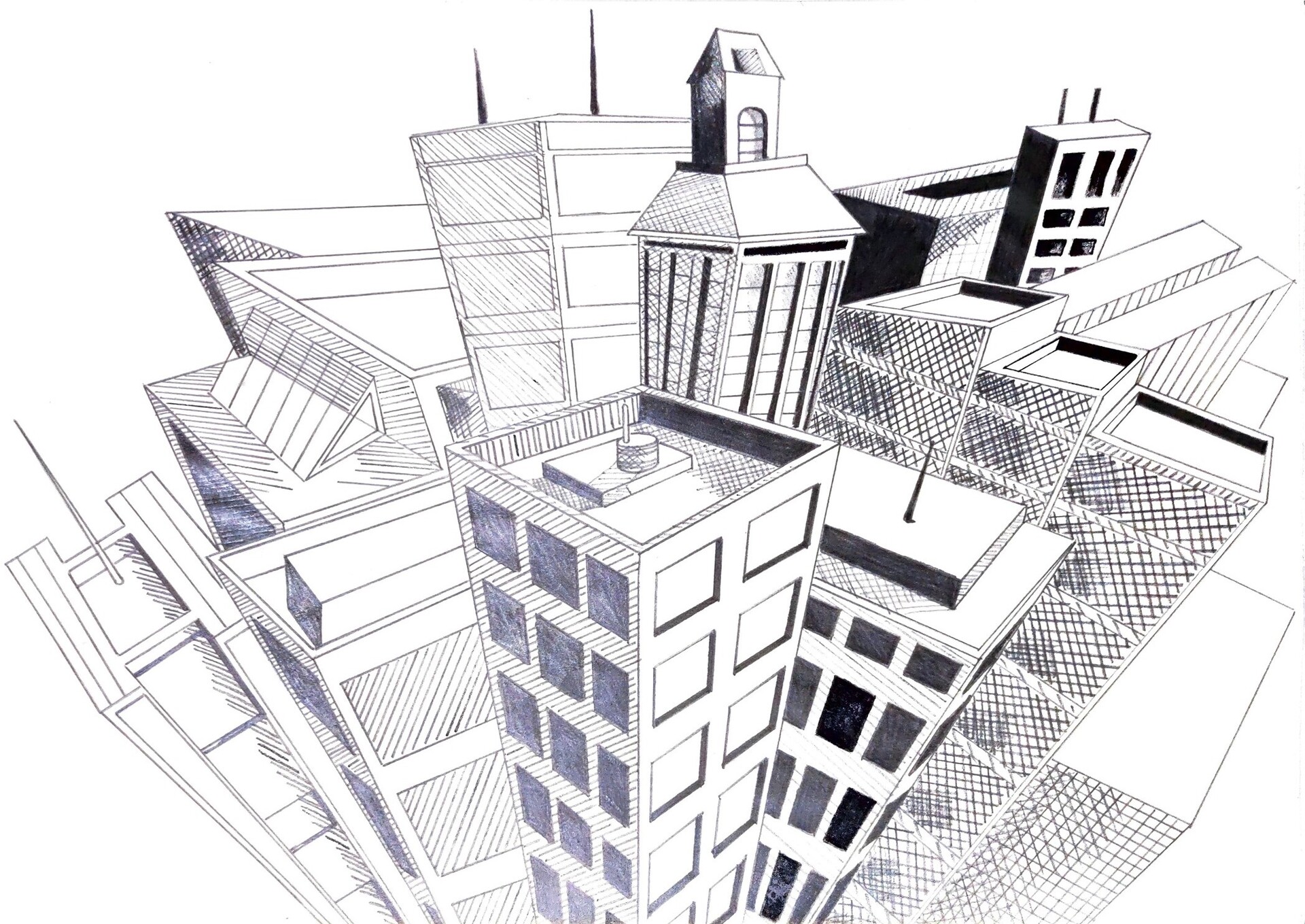 ArtStation - 3 Point View or Bird View